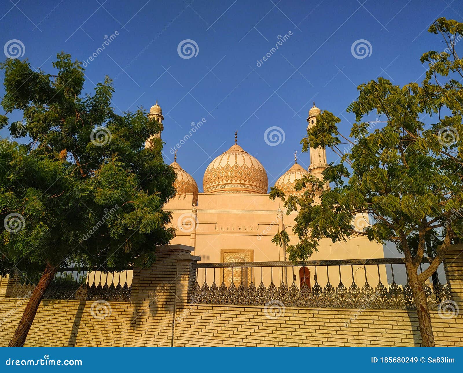 Taimur Bin Faisal Mosque, Mabela, Muscat, Oman Stock Image - Image of ...