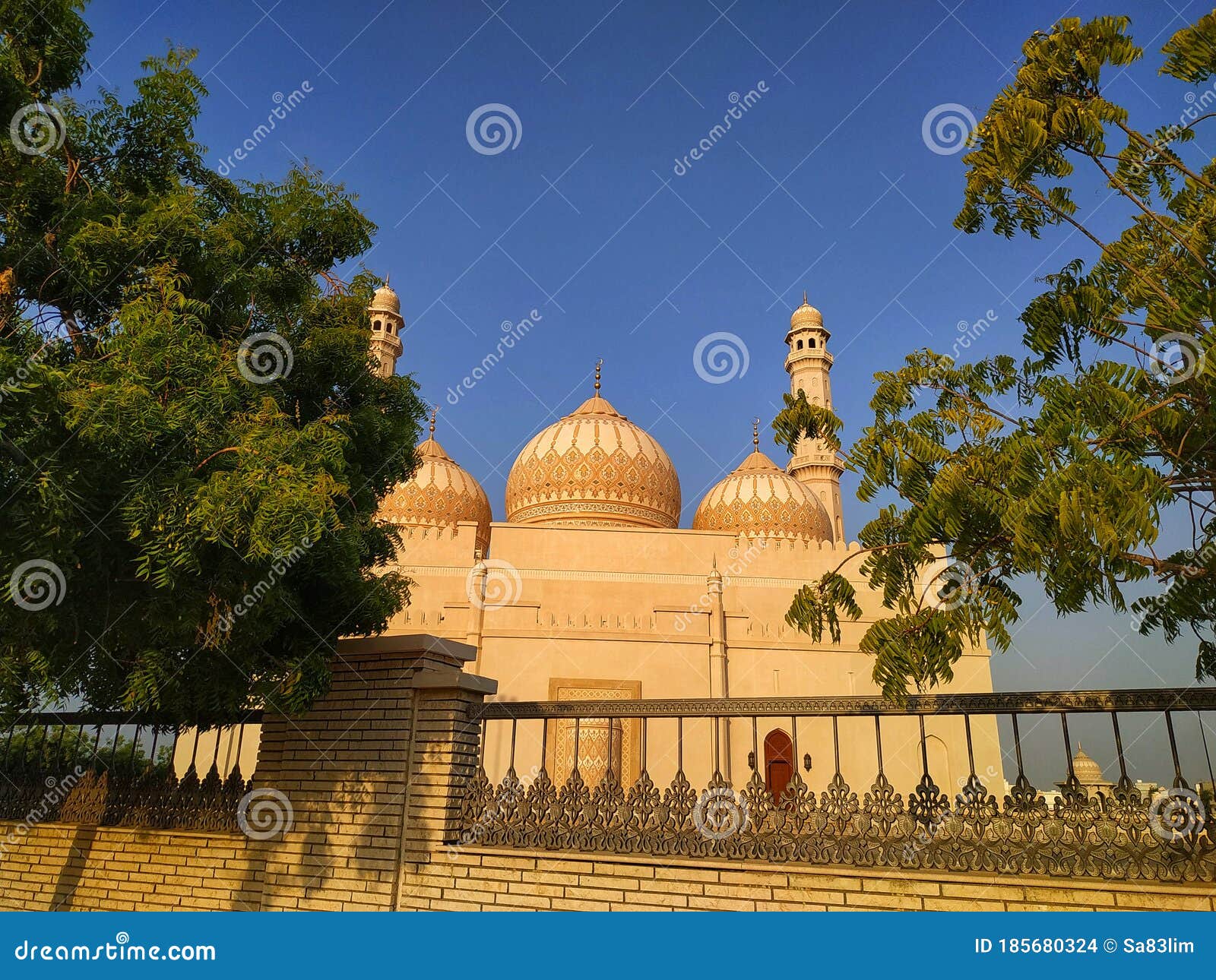 Taimur Bin Faisal Mosque, Mabela, Muscat, Oman Stock Photo - Image of ...