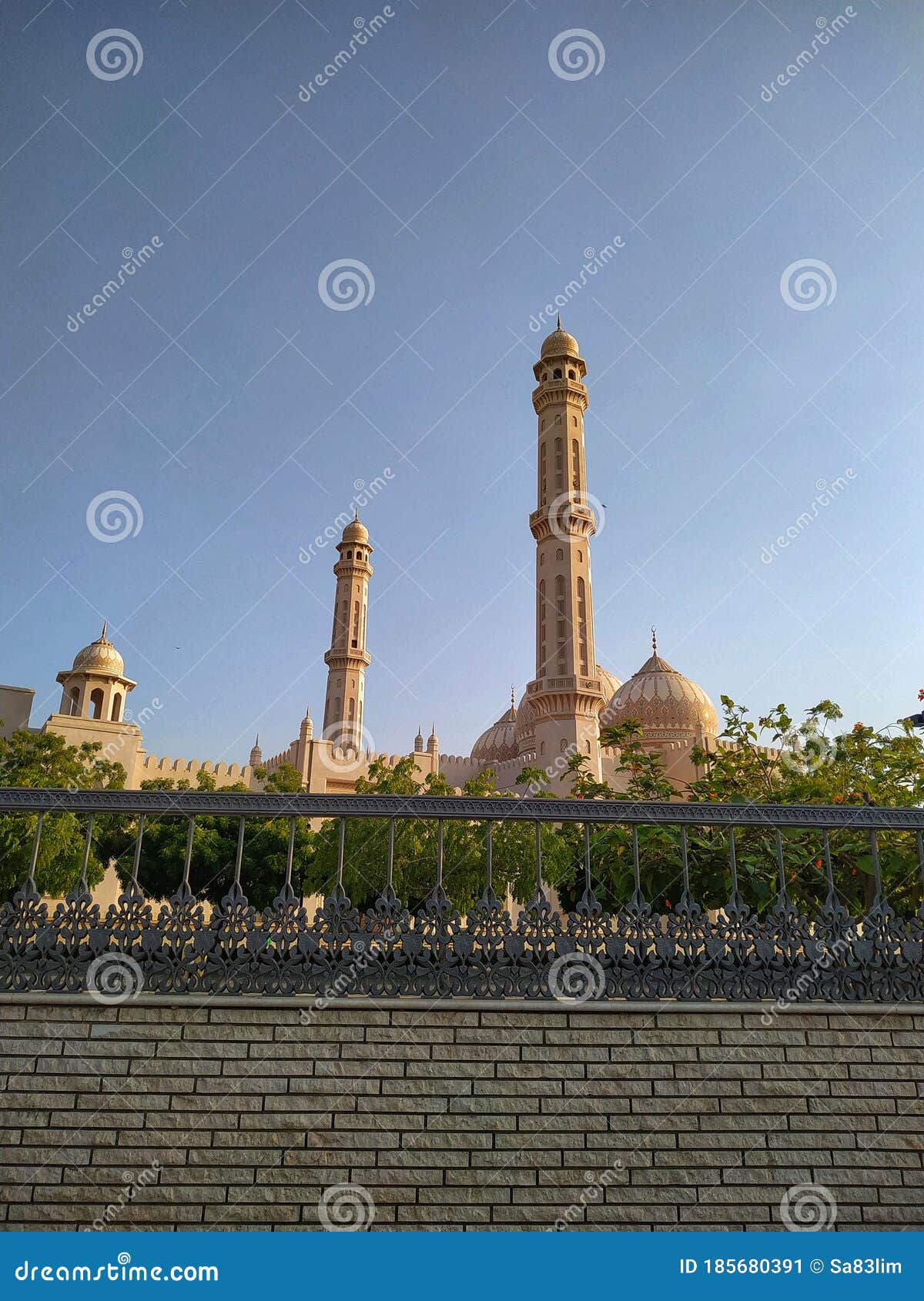 Taimur Bin Faisal Mosque, Mabela, Muscat, Oman Stock Image - Image of ...