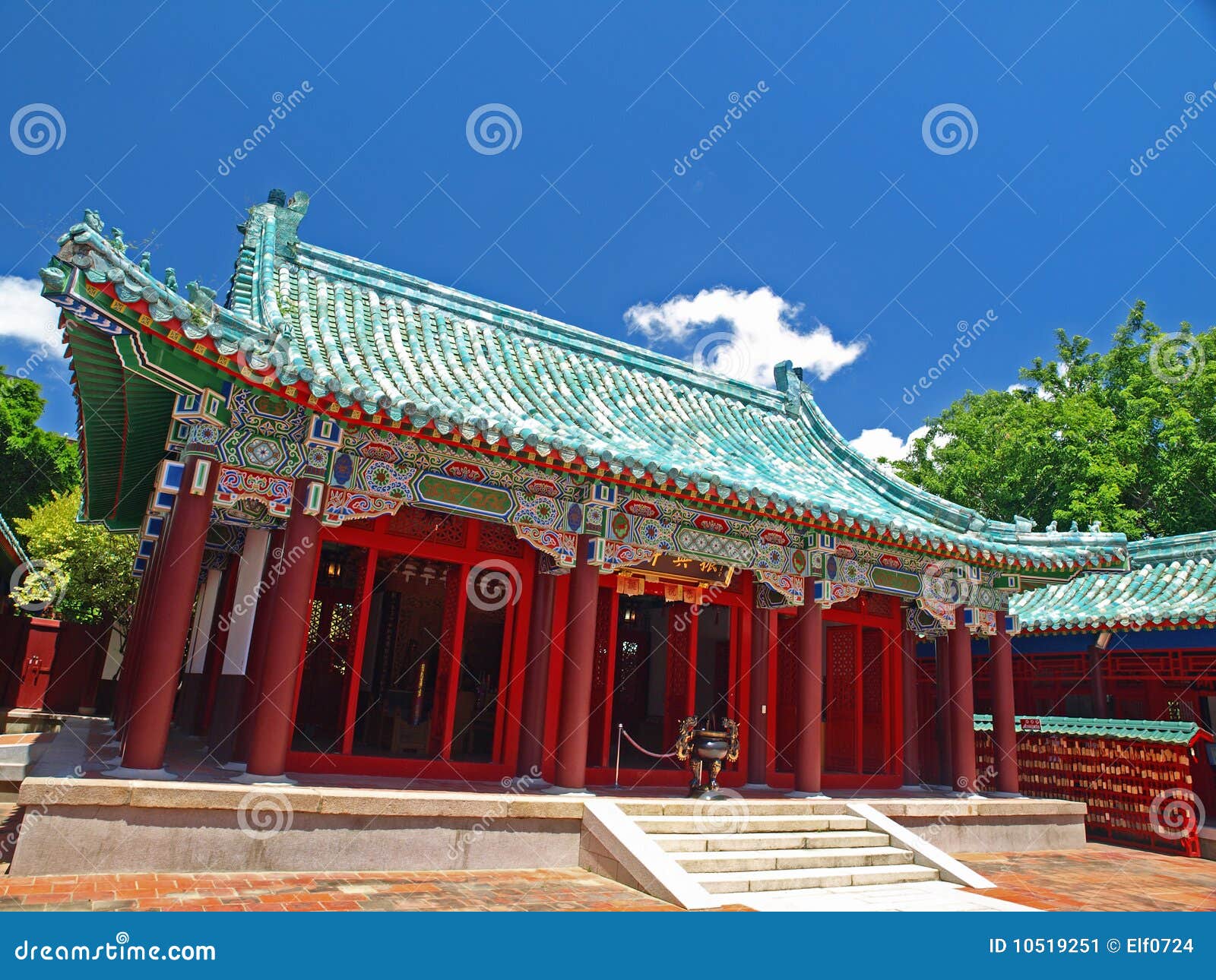 Tainan Koxinga Shrine stock image. Image of immense, east - 10519251