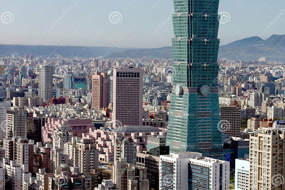 Taipei 101 stock photo. Image of gigantic, extensive, road - 518626