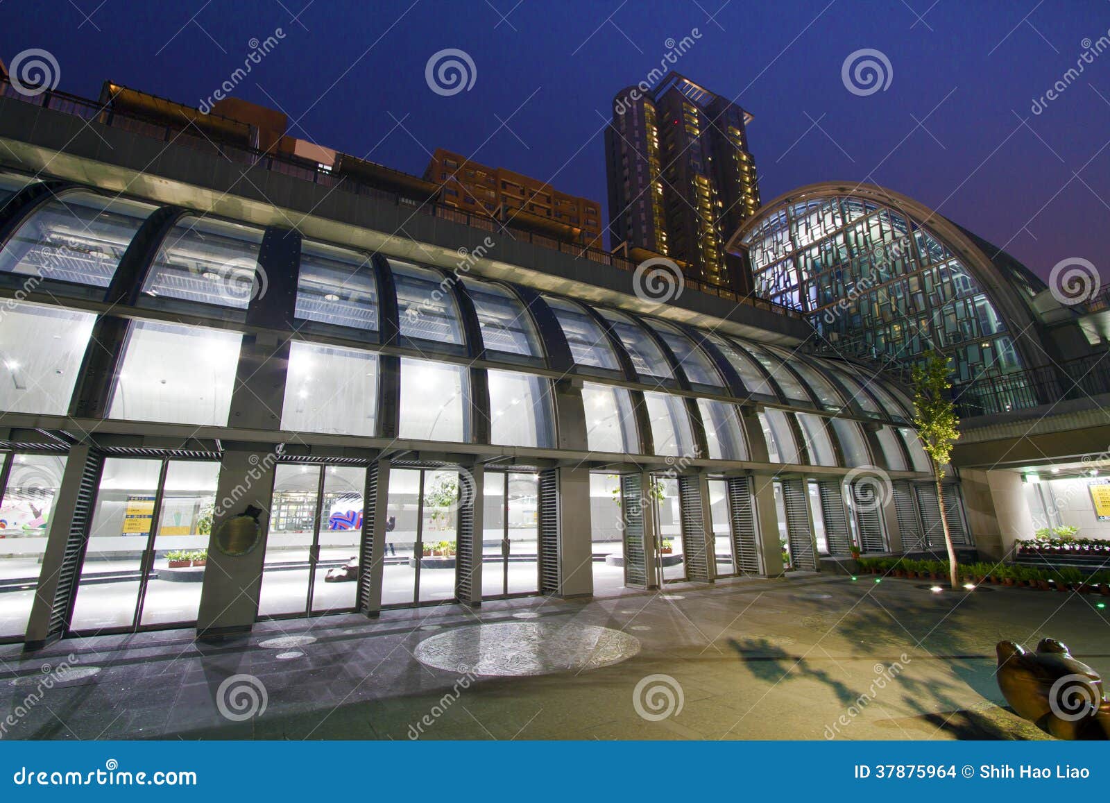 Taipei MRT Station (Daan Park Station) Stock Photo - Image of business ...