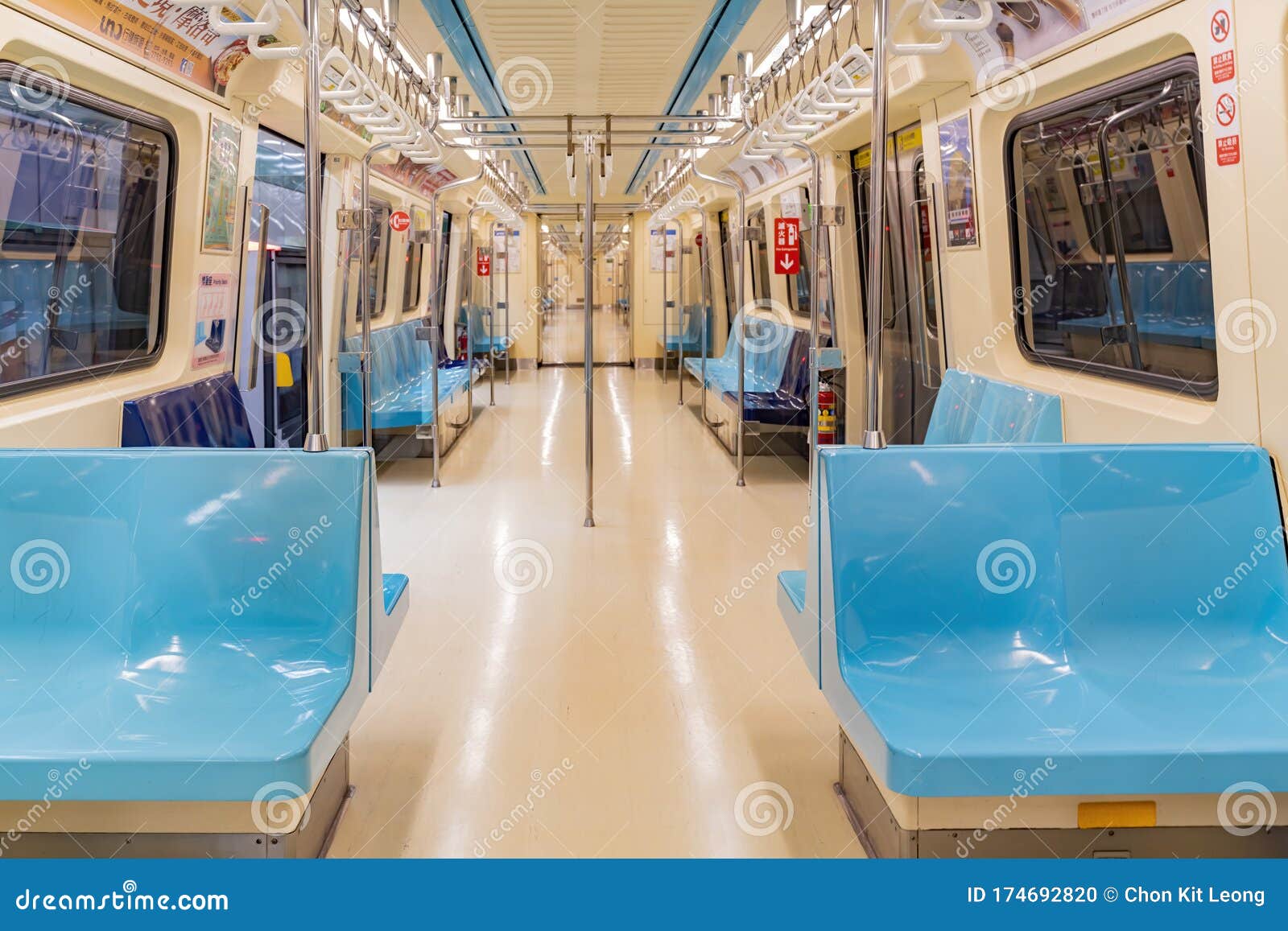 Interior View of a Metro Train Editorial Image - Image of asian, travel ...