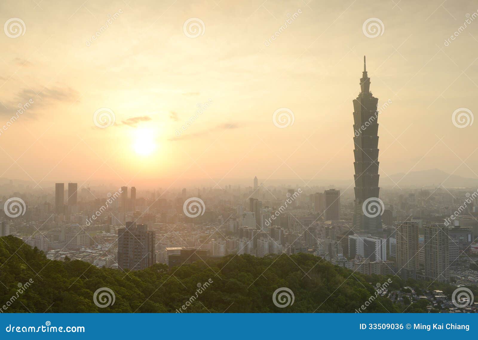 Taipei sunset time stock photo. Image of dramatic, capital - 33509036