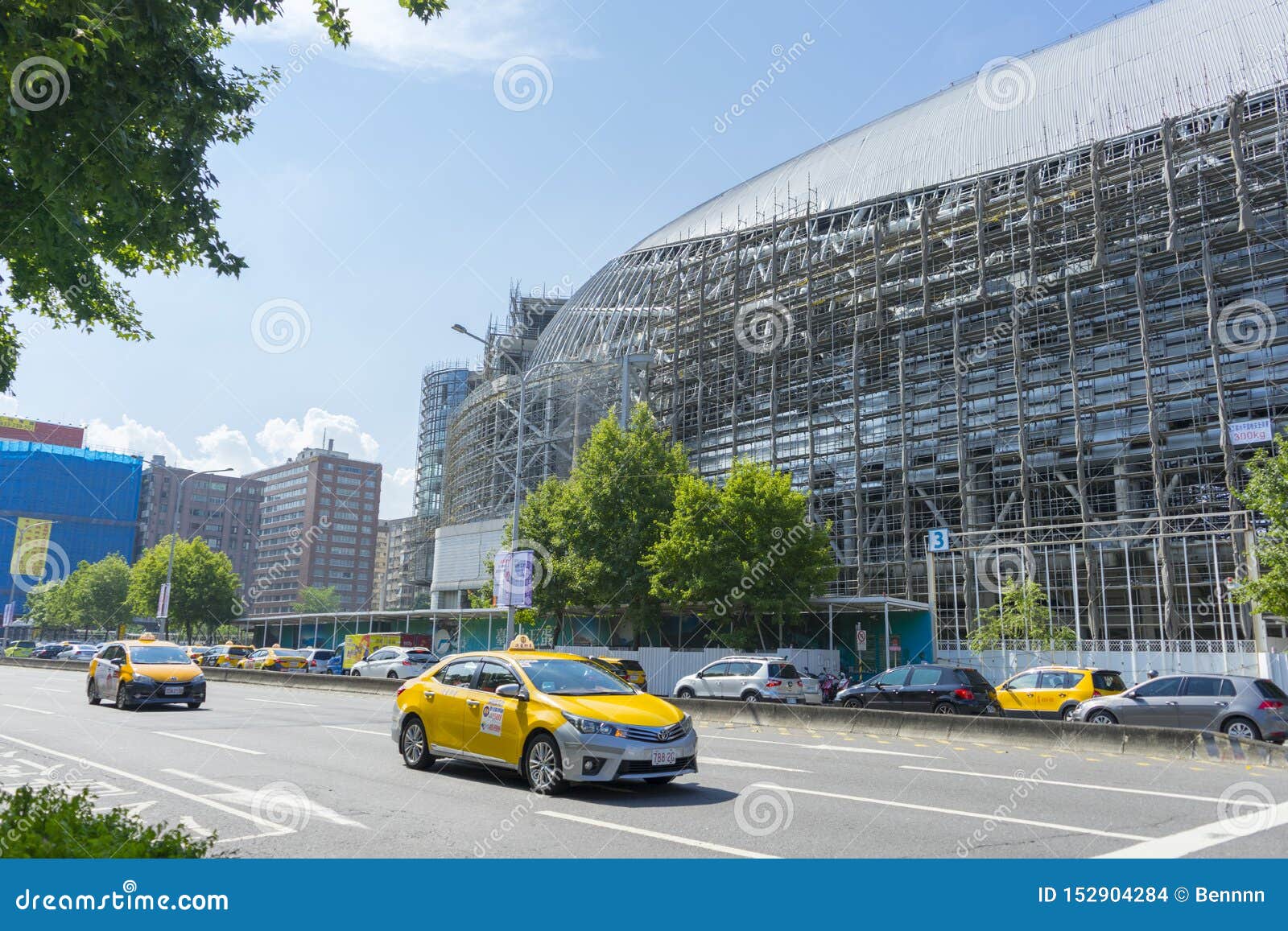 Taipei Dome Underconstruction in Taipei,Taiwan. Editorial Stock Image ...