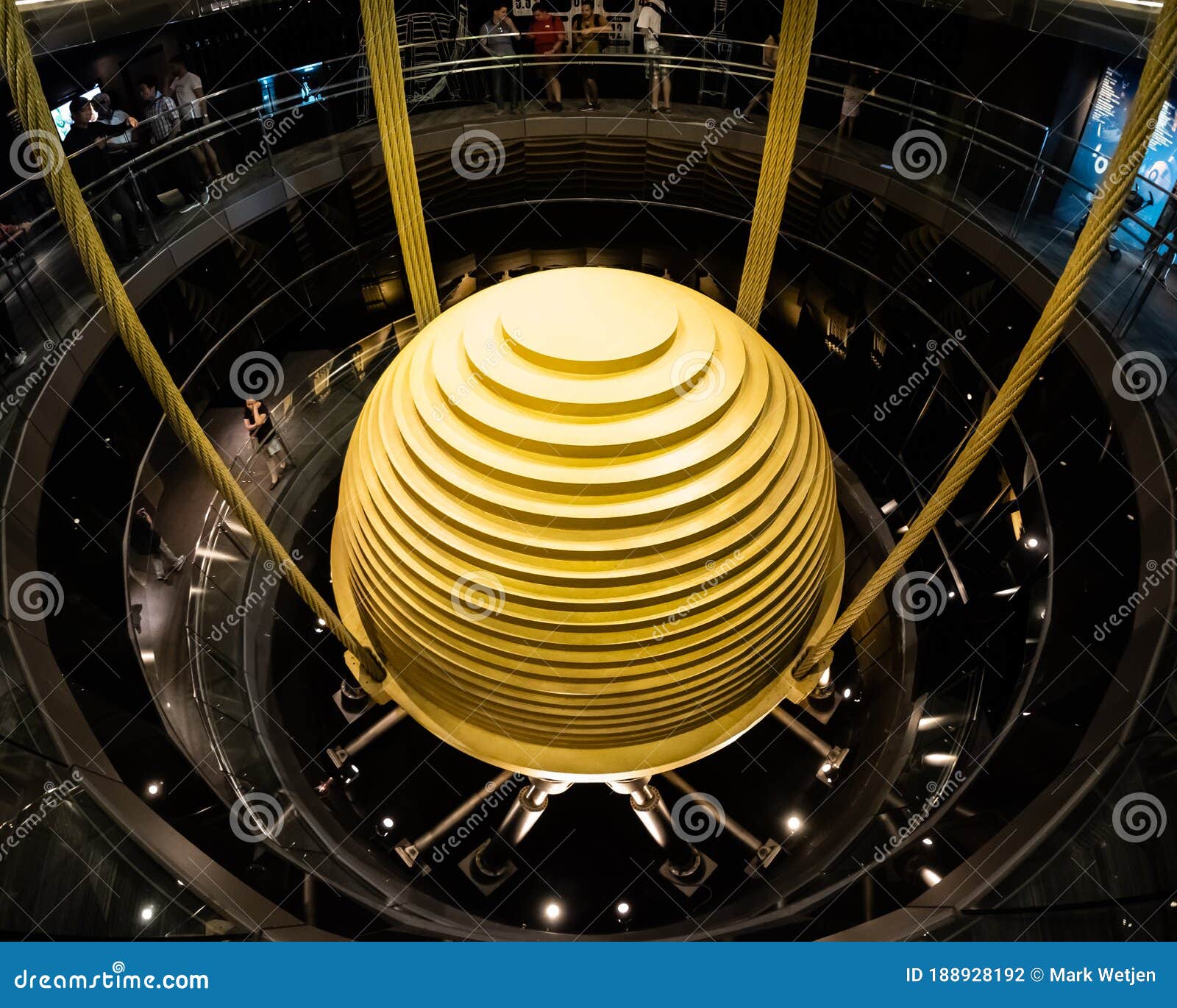 Taipei/Taiwan - Circa July 2017: the Giant Wind Damper Inside the ...