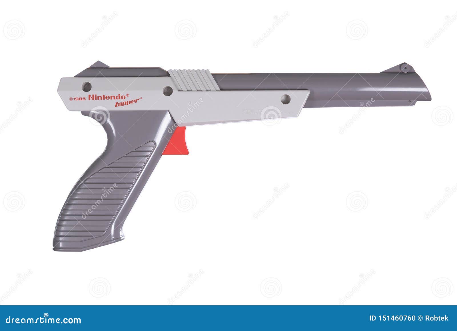 A Close Up Of The Nintendo Zapper Gun For The Nes Editorial Image Image Of Buttons Joystick