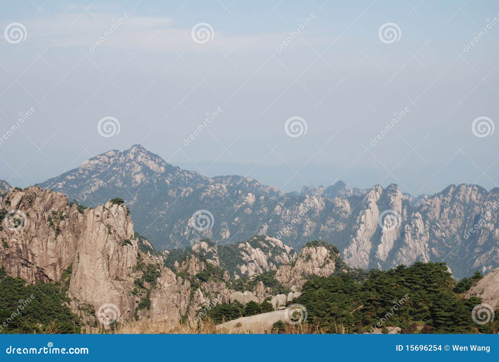 Taishan Chinese stock photo. Image of ecological, anhui - 15696254