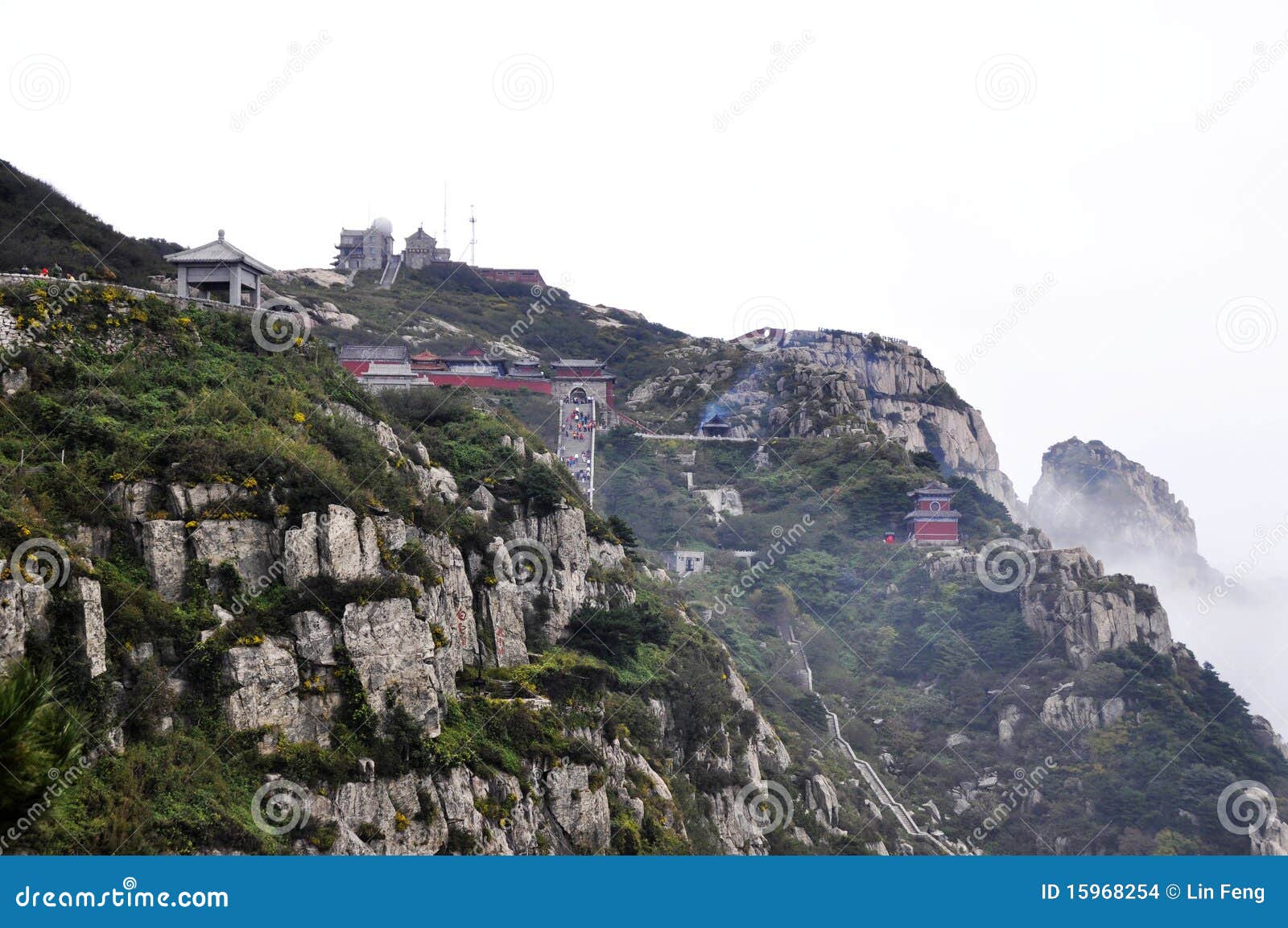 Taishan Mountain in china stock photo. Image of mysterious - 15968254