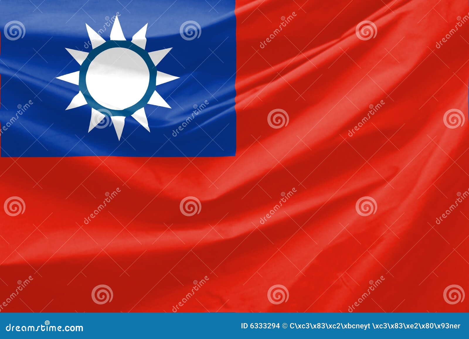 Taiwan Flag stock illustration. Illustration of globalization - 6333294