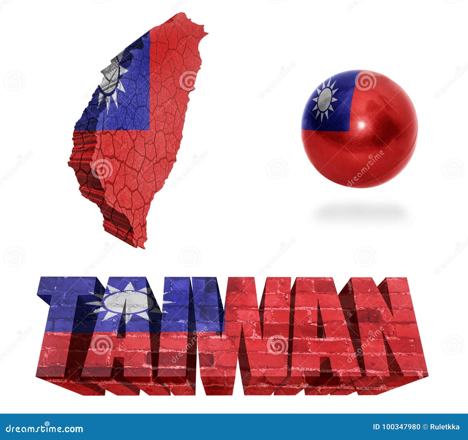 Taiwan Symbols stock illustration. Illustration of glory - 100347980