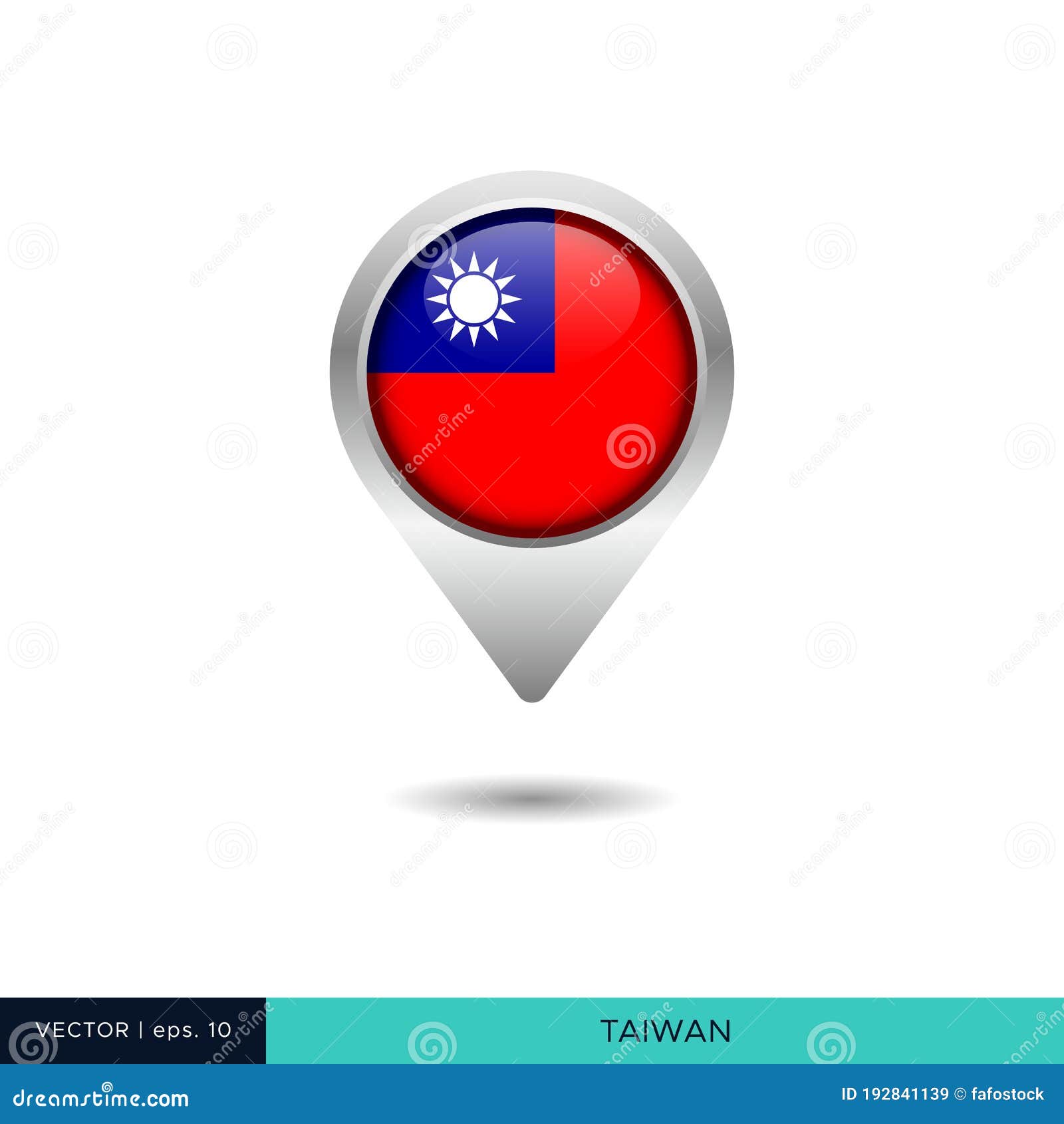 Taiwan Flag Map Pin Vector Design Template. Stock Vector - Illustration ...