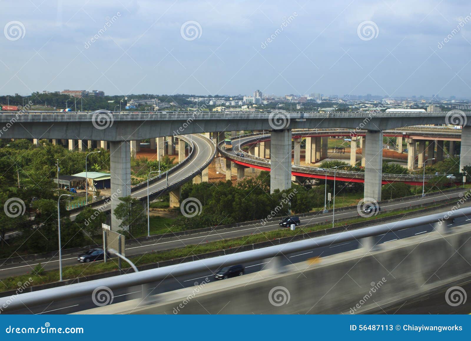 Taiwan freeway system stock image. Image of highway, landscape - 56487113