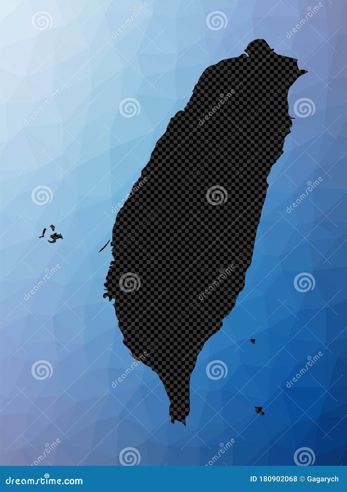 Taiwan geometric map. stock vector. Illustration of line - 180902068