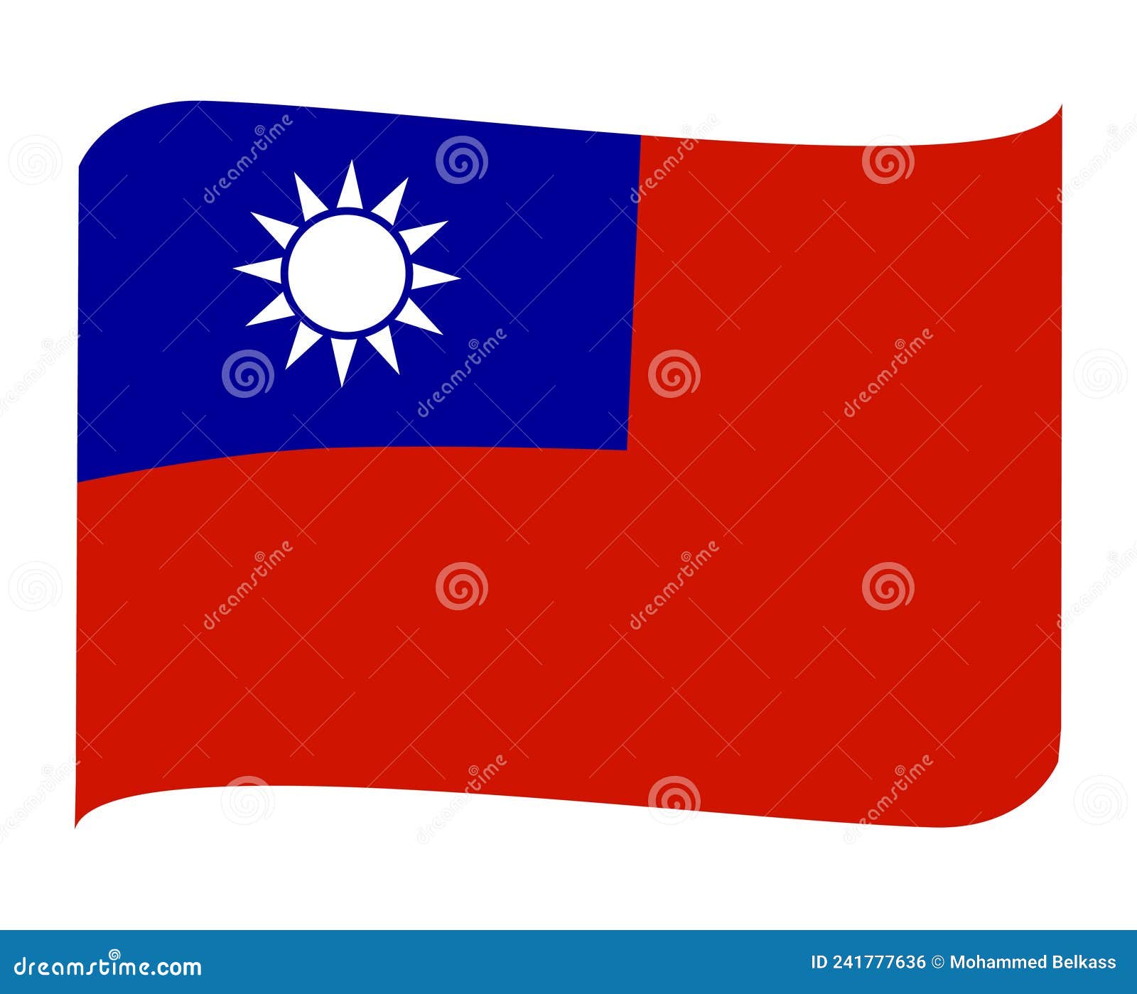 Taiwan Flag National Asia Emblem Ribbon Icon Vector Stock Vector ...