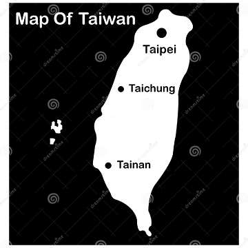 Taiwan map logo stock vector. Illustration of contour - 286596185