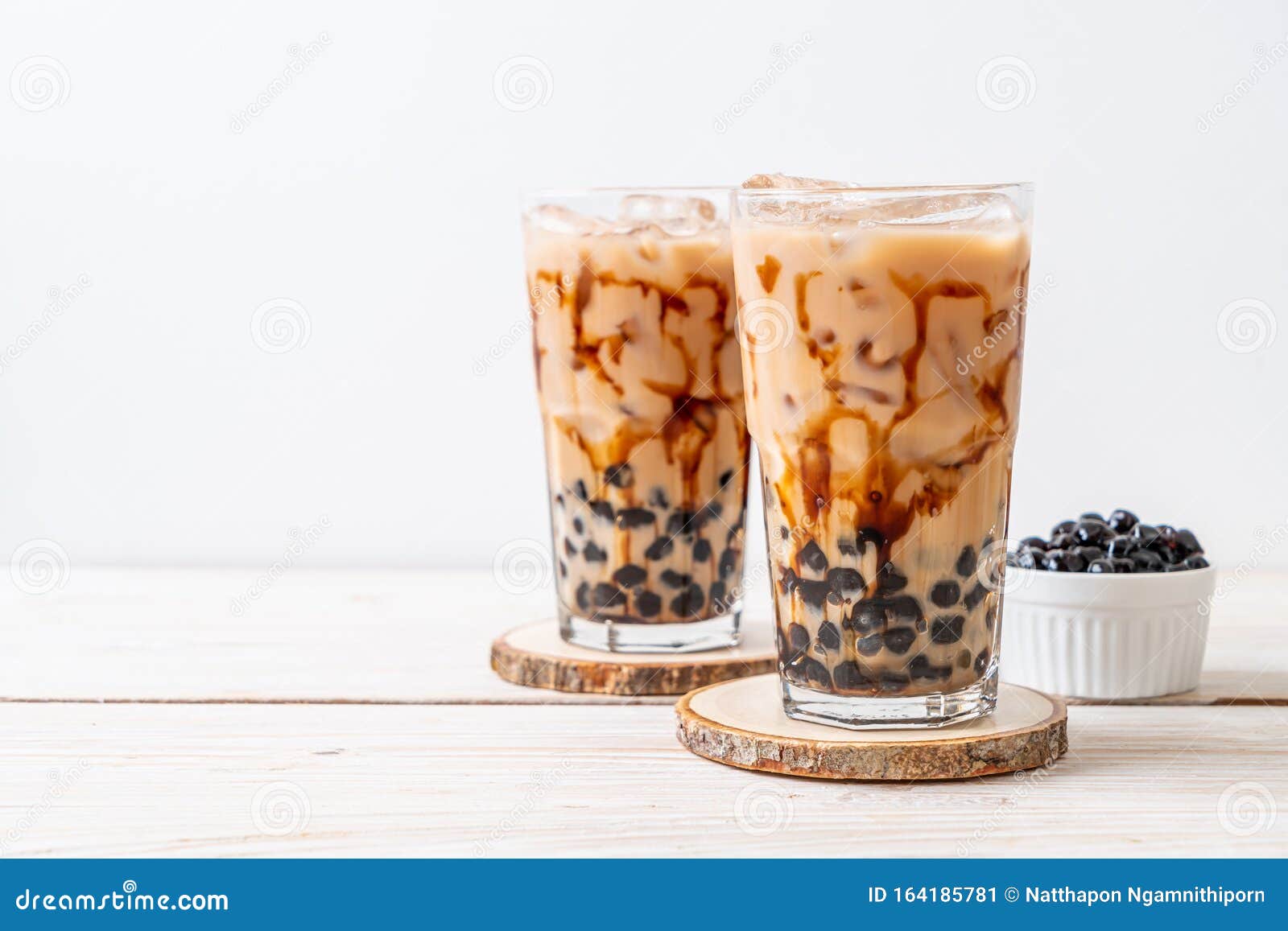 Taiwan Milk Tea with Bubble Stock Image - Image of healthy, fresh ...
