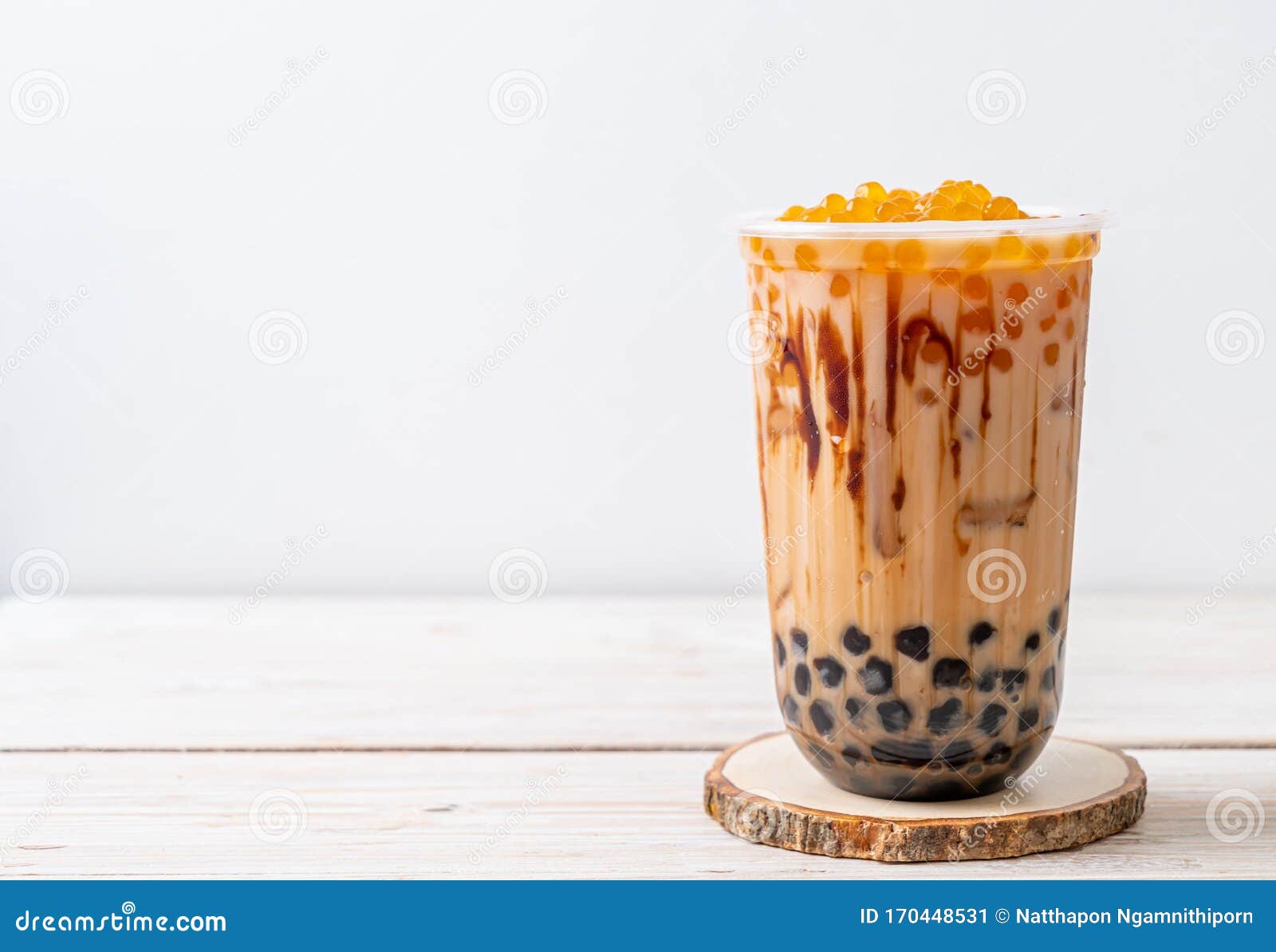 Taiwan Milk Tea with Bubble Stock Image - Image of brown, drink: 170448531