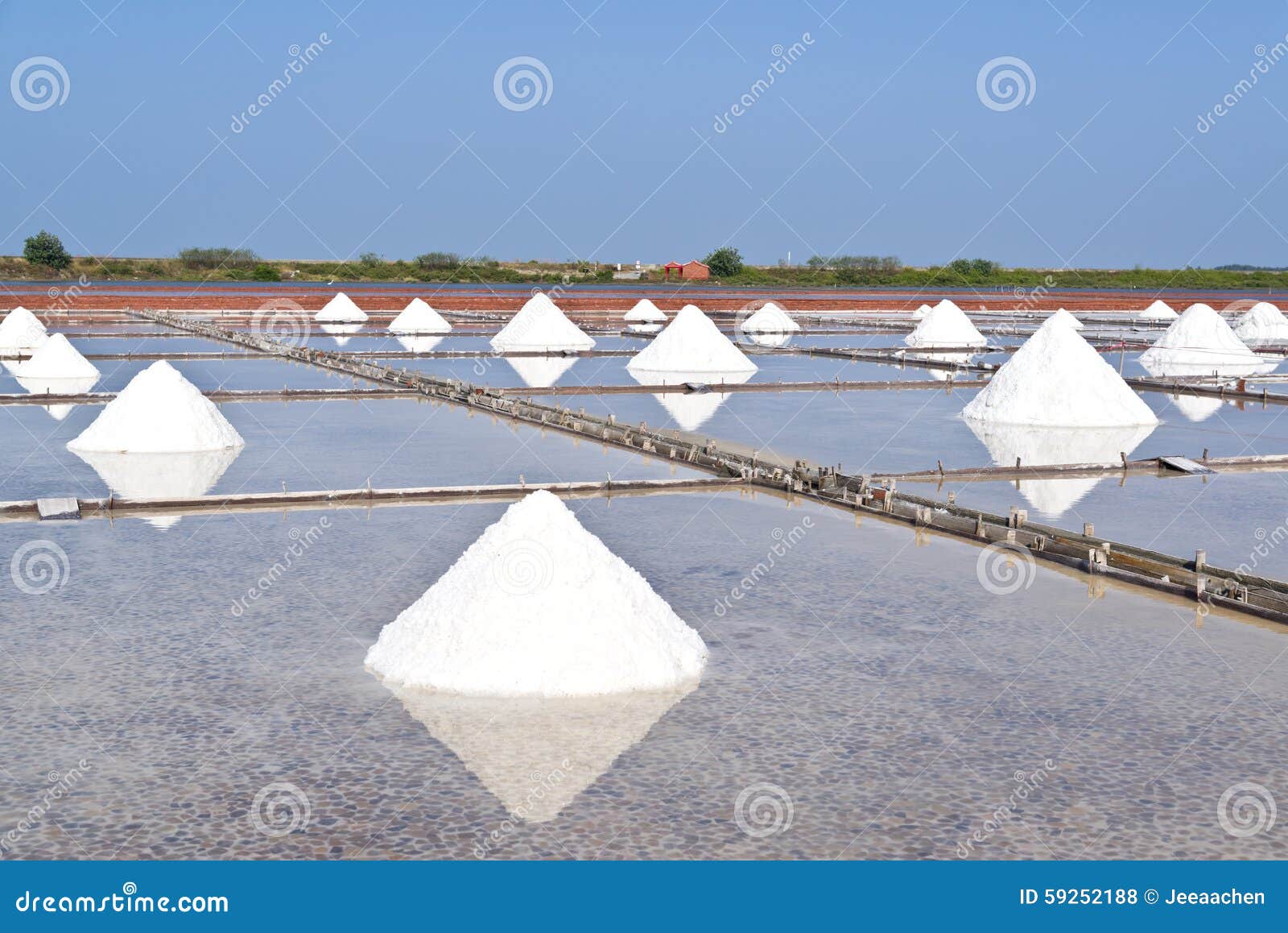 Taiwan Salt pan scenery stock photo. Image of attractions - 59252188