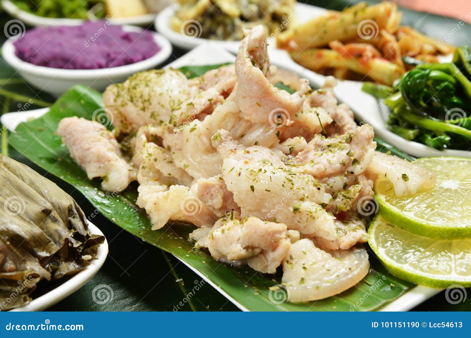 Taiwanese Aboriginal Pork Set Menu Stock Photo - Image of menu, dinner ...