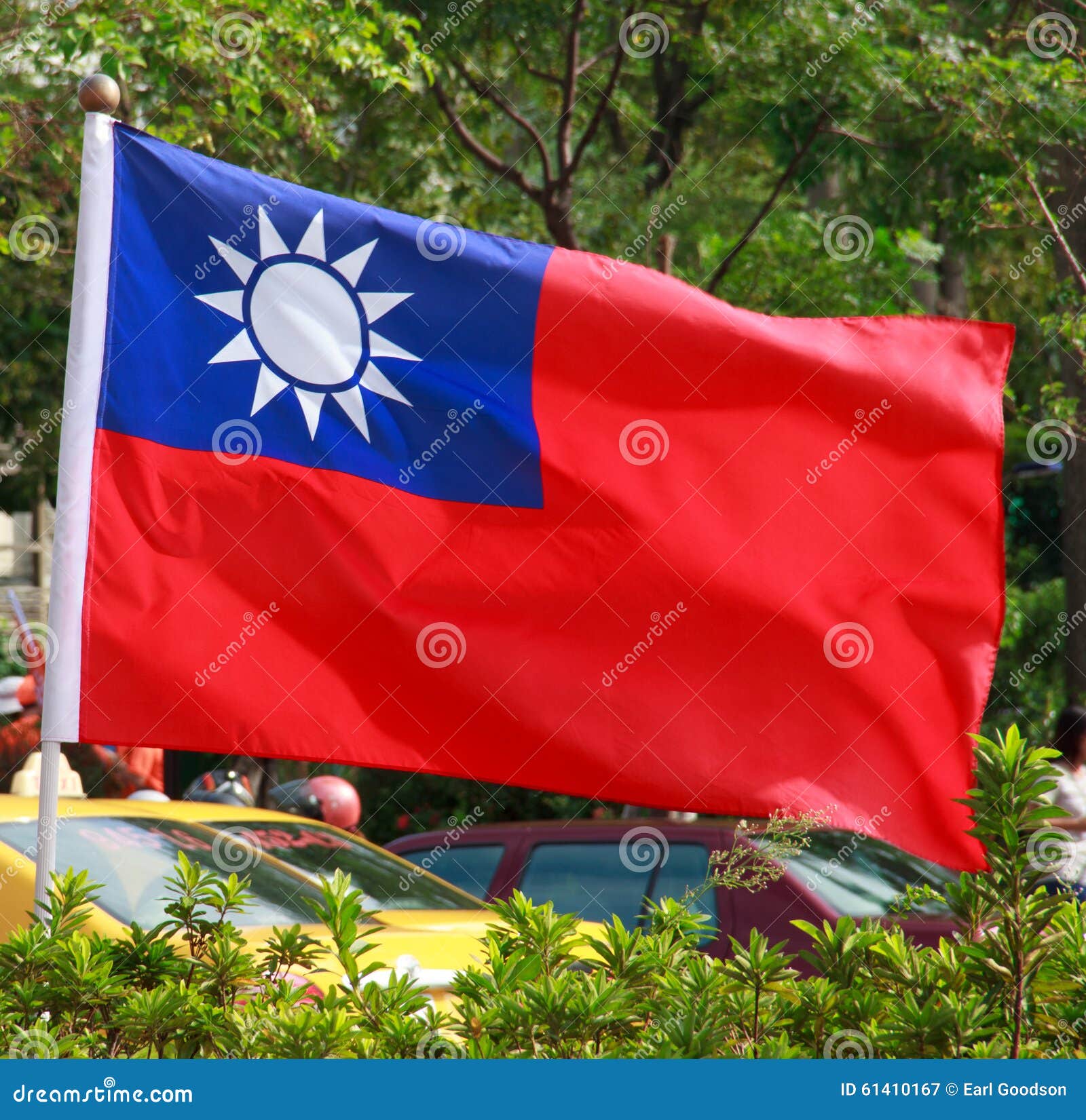 Taiwanese flag stock image. Image of strait, flag, government - 61410167