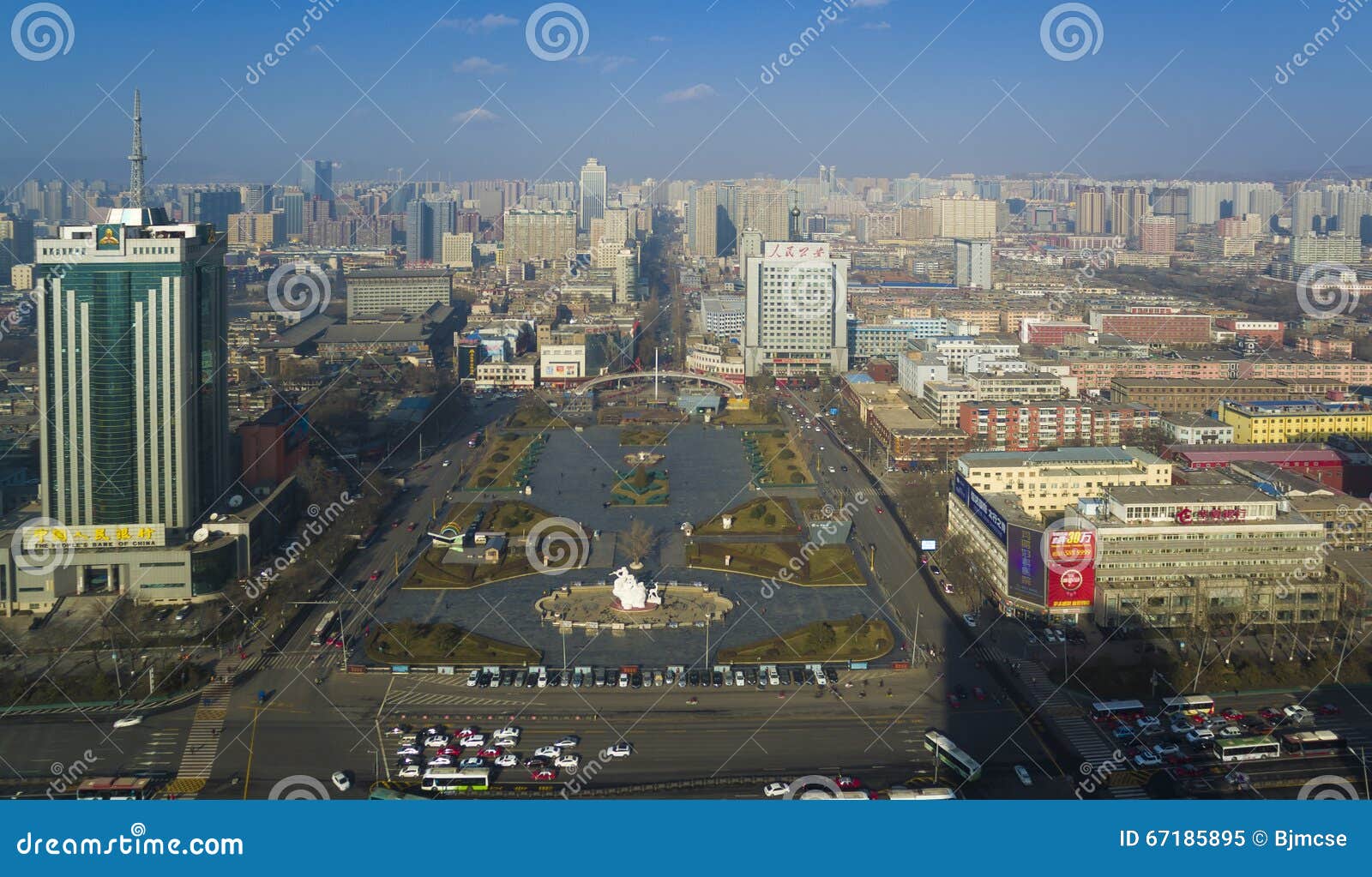 Taiyuan city china editorial image. Image of building - 67185895