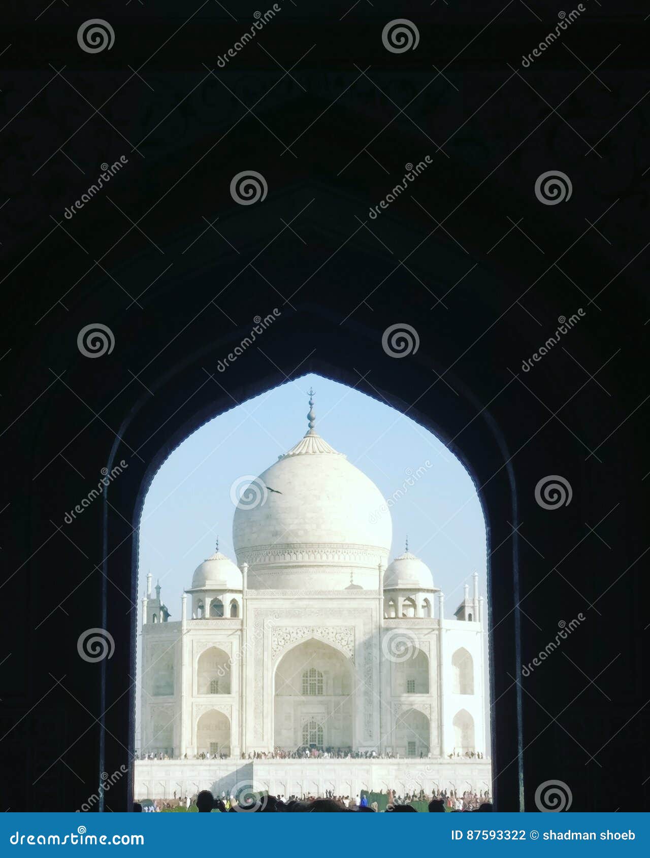 Taj mahal stock photo. Image of symmetry, frame, design - 87593322