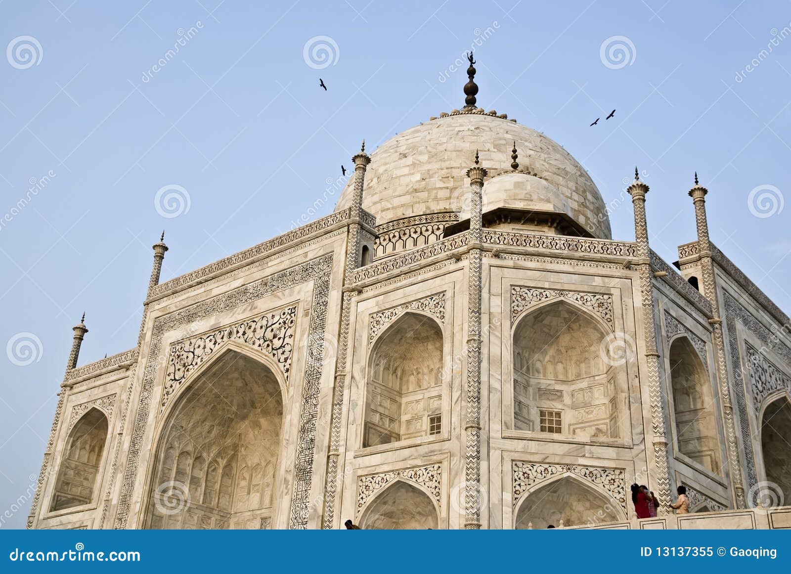 Taj Mahal building details stock image. Image of landmarks - 13137355