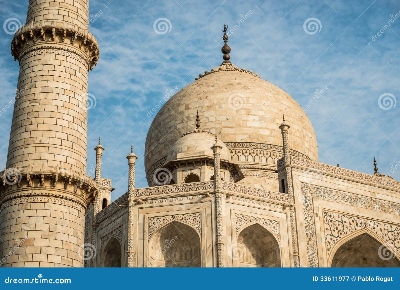 Taj Mahal close up stock image. Image of islam, indian - 33611977