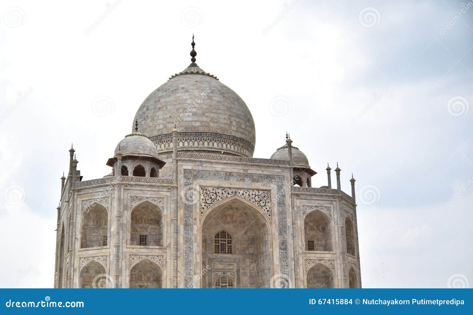 Taj Mahal close up shot stock photo. Image of building - 67415884