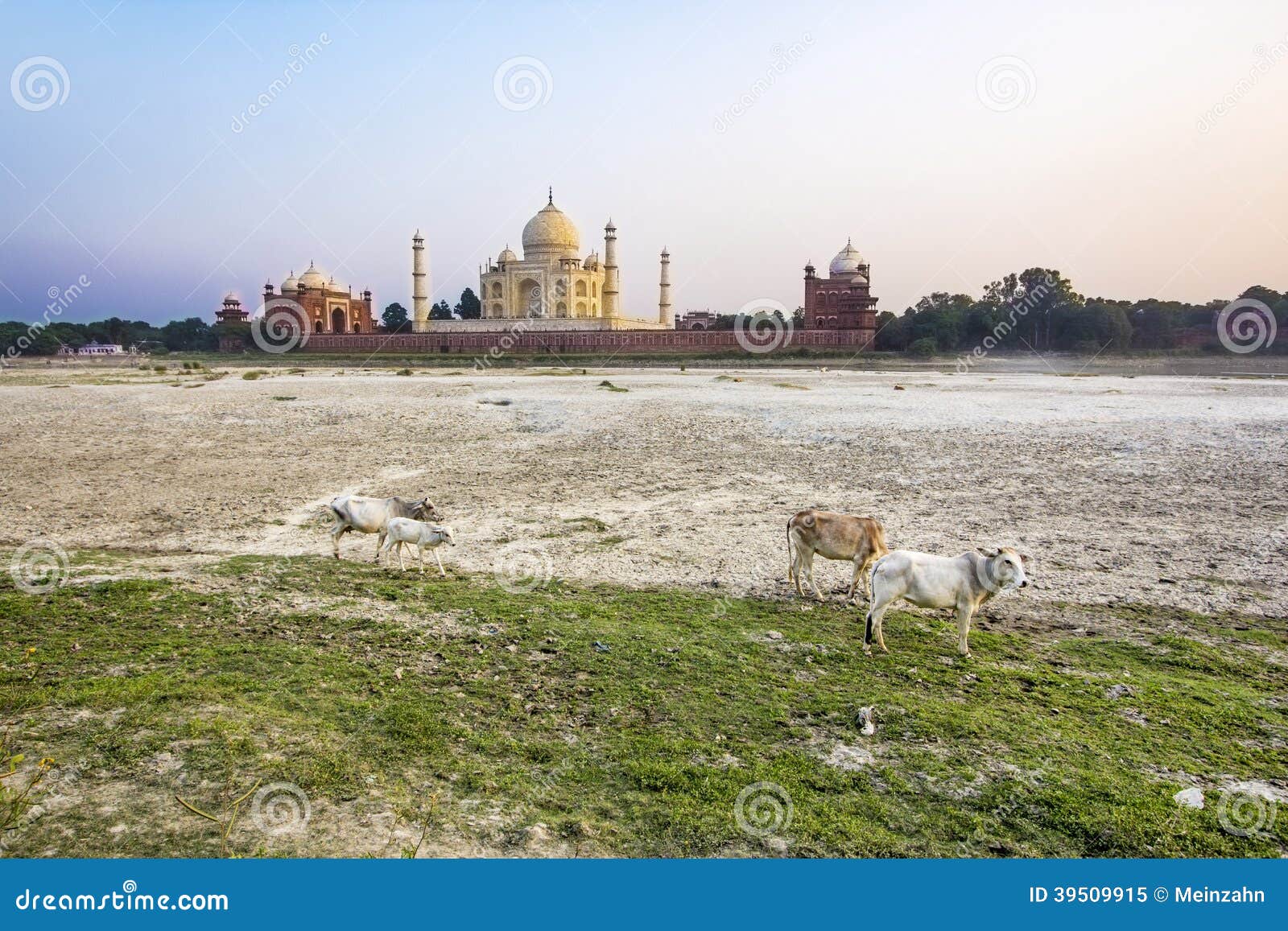 Taj mahal do rio do yamuna imagem de stock. Imagem de monumento - 39509915