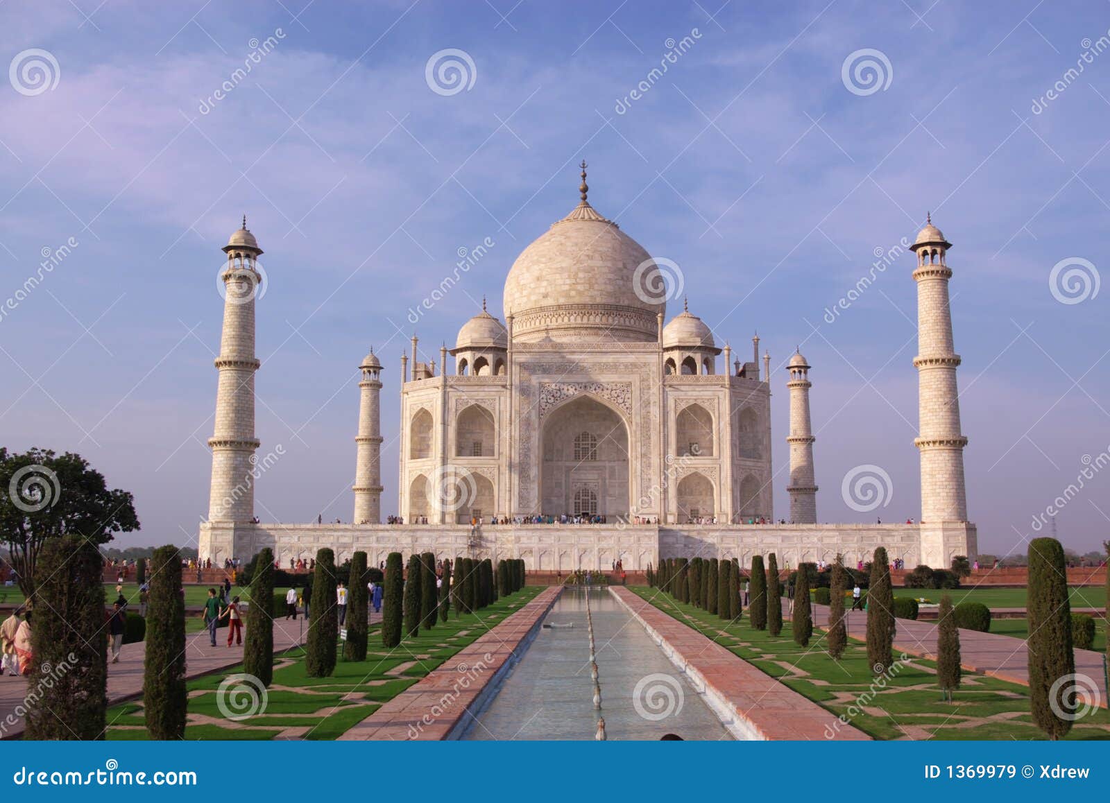 Taj mahal in evening light editorial stock image. Image of agra - 1369979