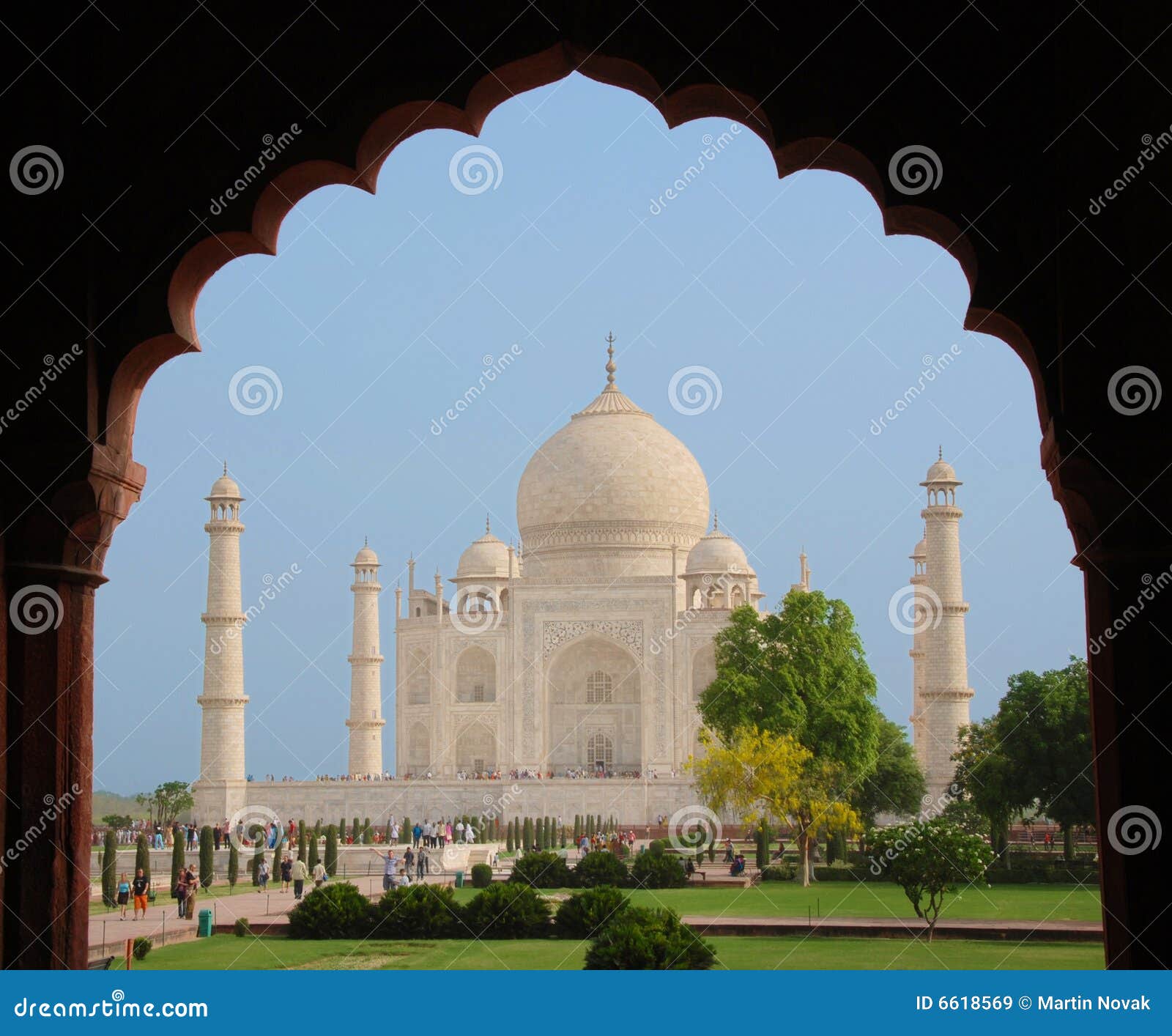 Taj Mahal in Frame - Unusual View Stock Image - Image of people, mahal ...