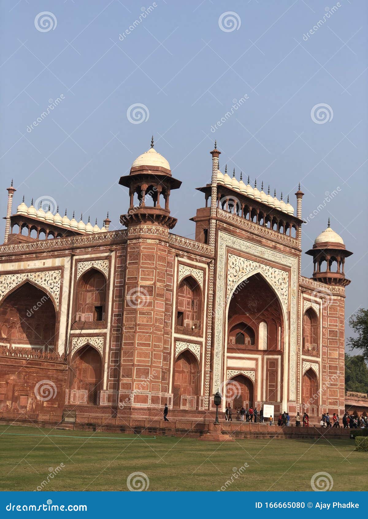 Taj Mahal Gate Shot Taken Left Side Editorial Image - Image of left ...