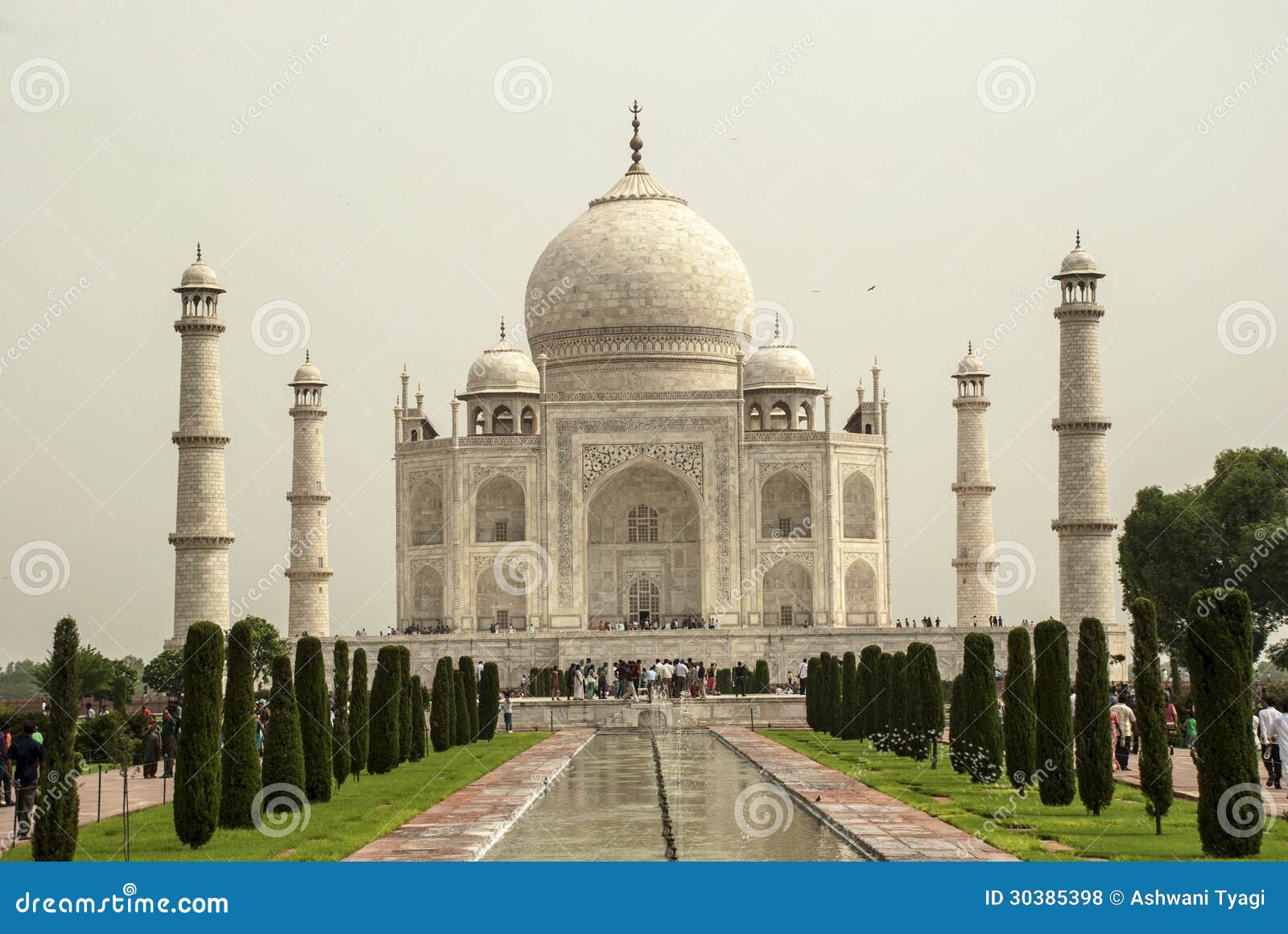 Taj Mahal stock photo. Image of india, agra, pool, morning - 30385398