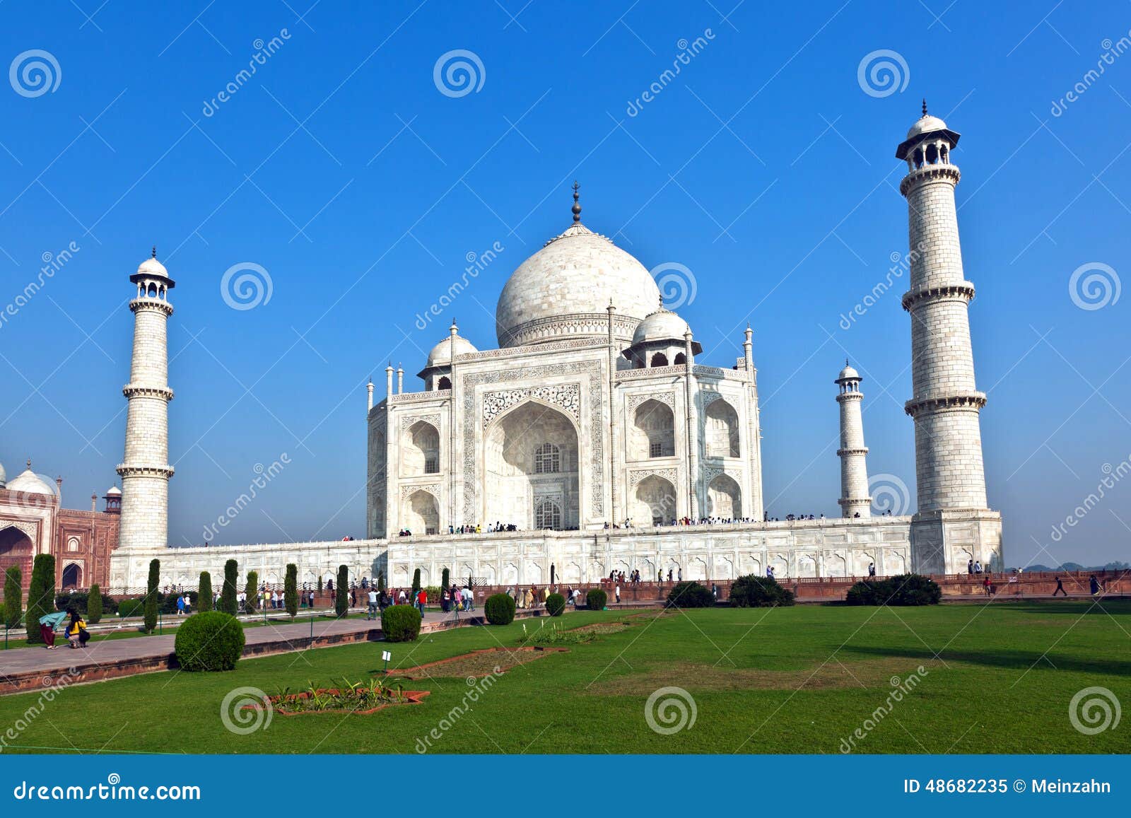 Taj Mahal in India stock image. Image of brilliant, hinduism - 48682235