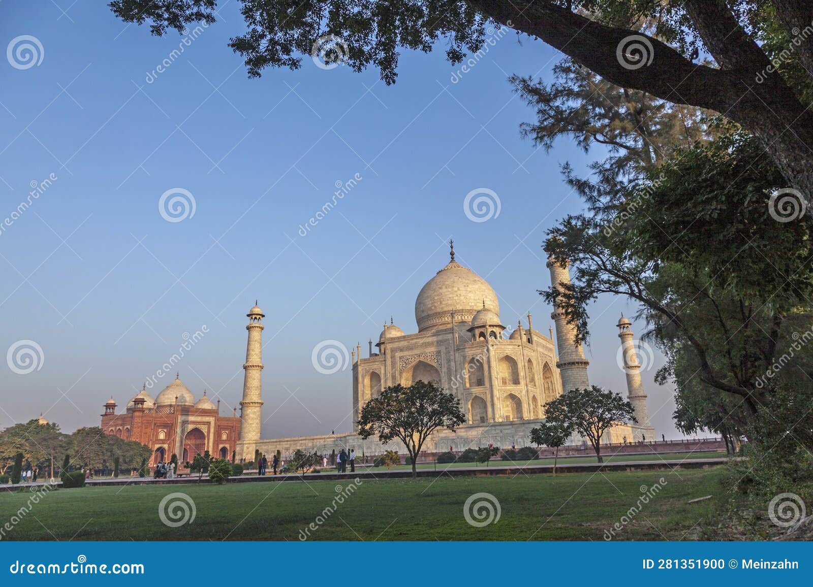 Taj Mahal in India stock photo. Image of hinduism, blue - 281351900