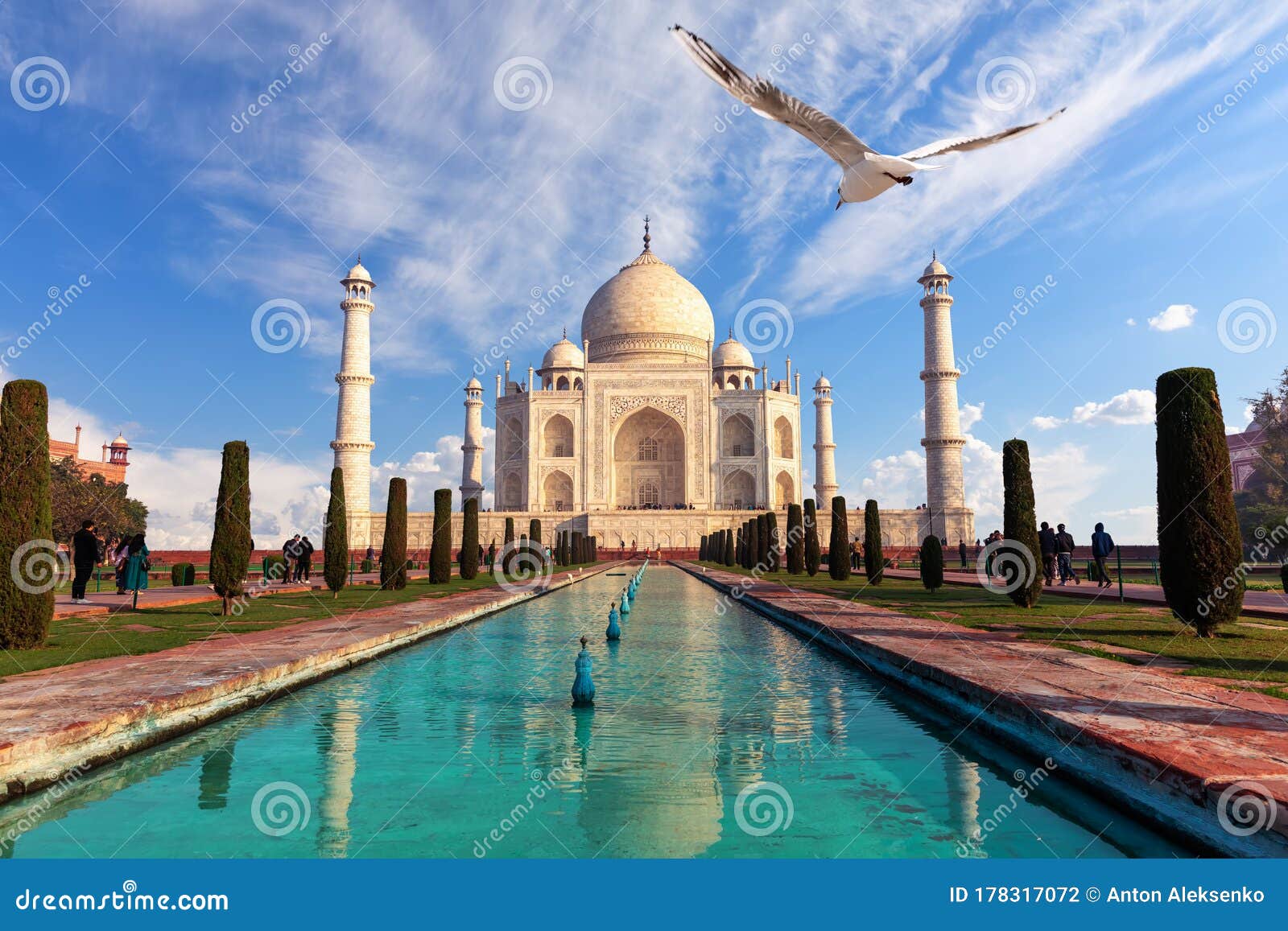 Taj Mahal Mausoleum, Famous India`s Sight, Agra Editorial Photography ...