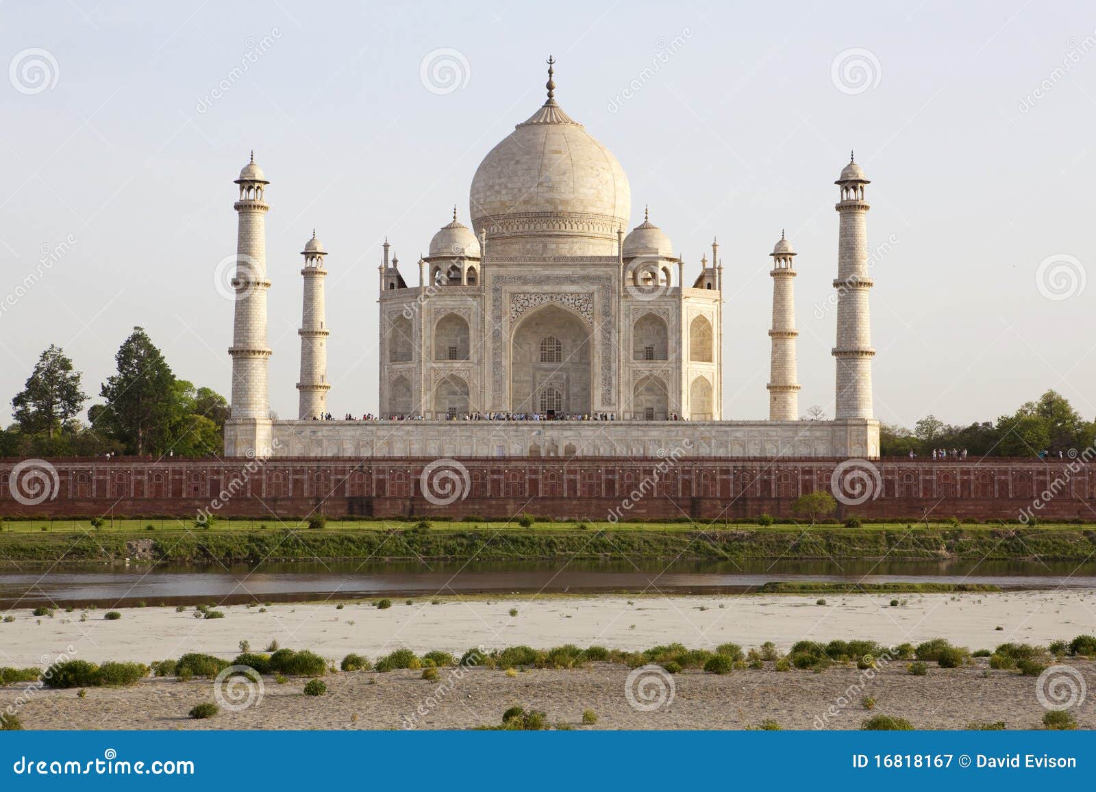 Taj Mahal from Mehtab Bhag. Stock Image - Image of islam, jahan: 16818167