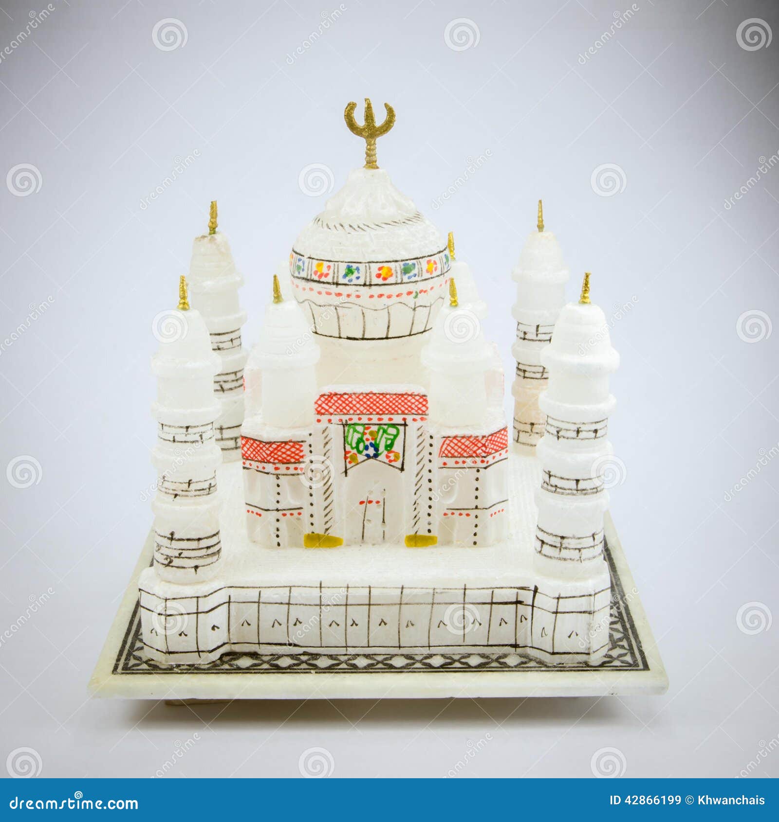 Taj mahal model stock image. Image of masjid, clouds - 42866199