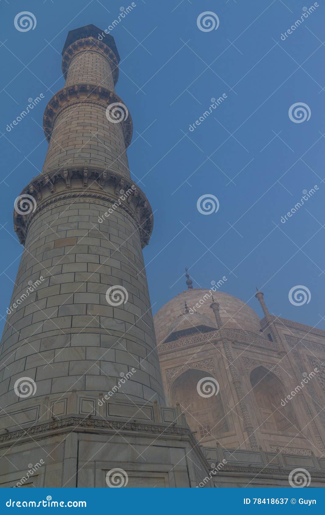 Taj Mahal pillar stock image. Image of ancient, heritage - 78418637