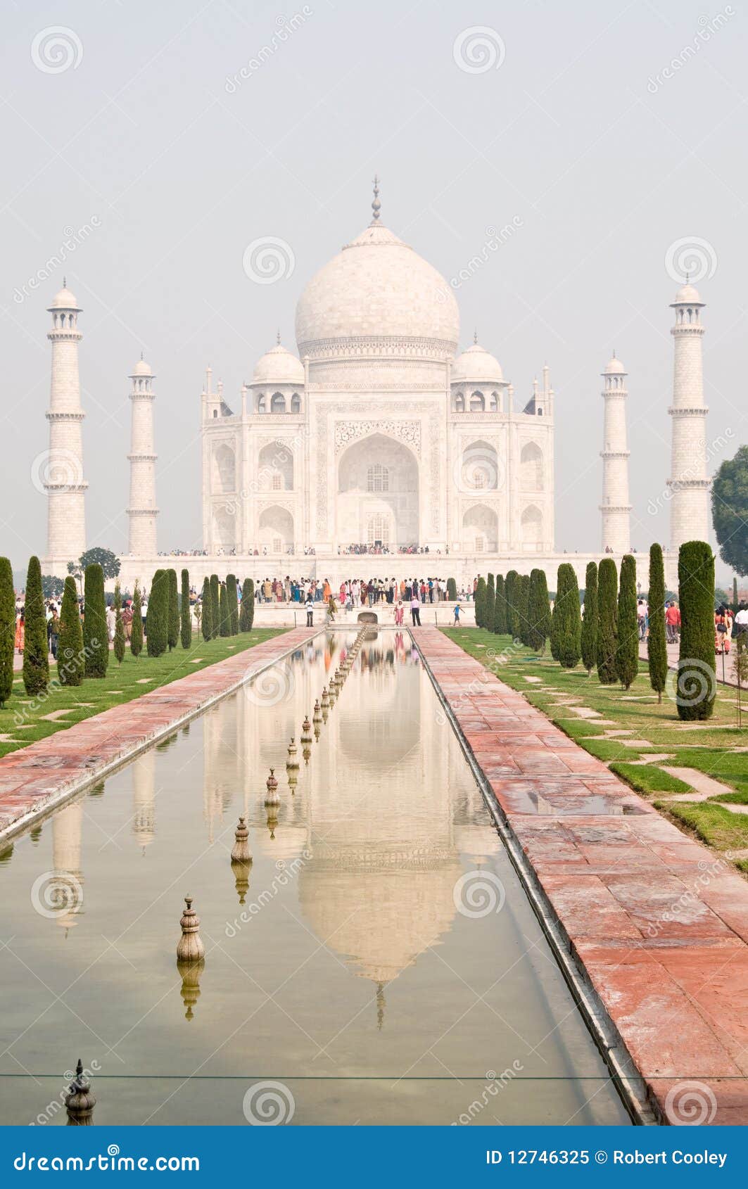 The Taj Mahal and Reflecting Pool Stock Image - Image of ancient, india ...