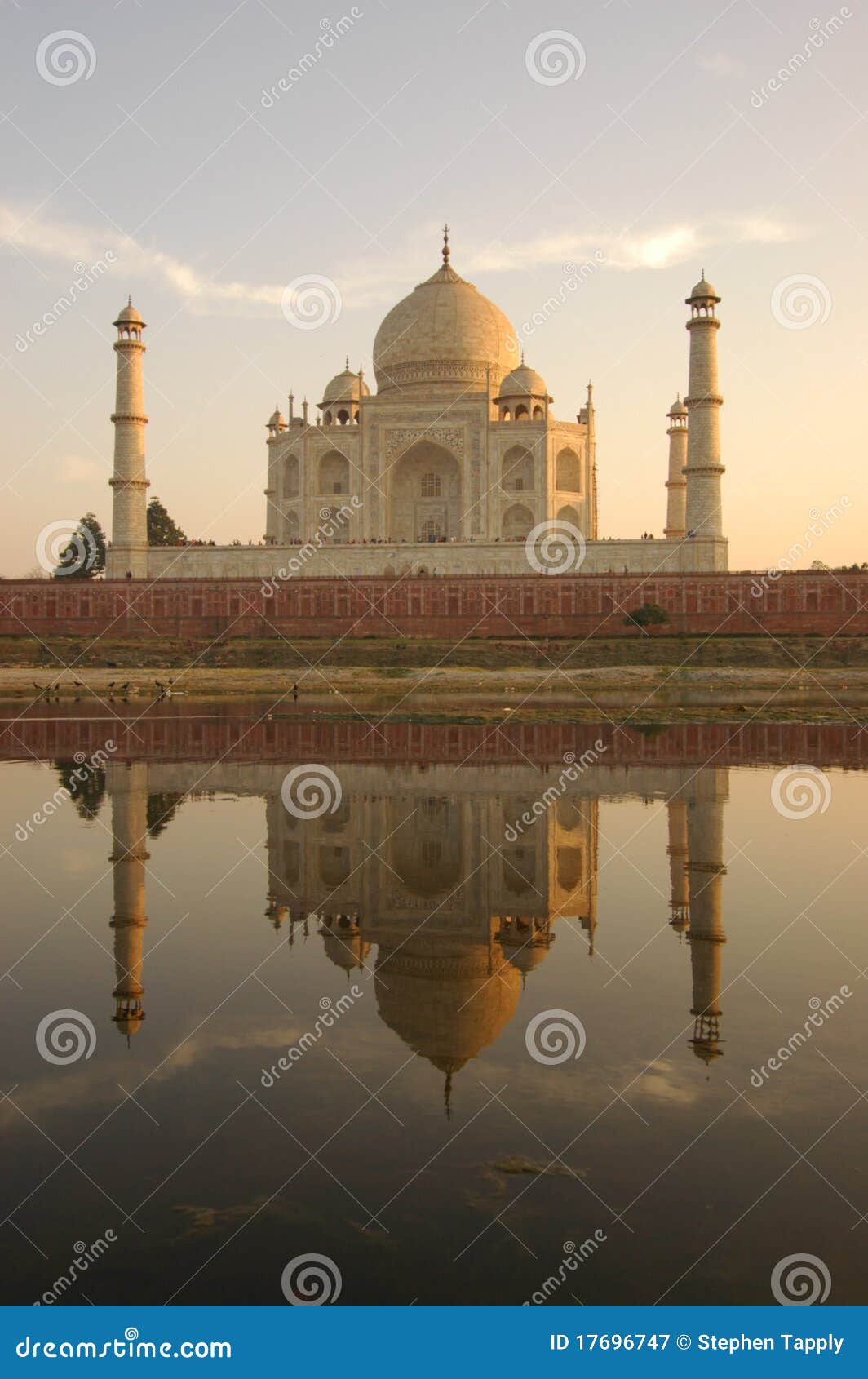 Taj Mahal Reflection stock image. Image of travel, archaeological ...