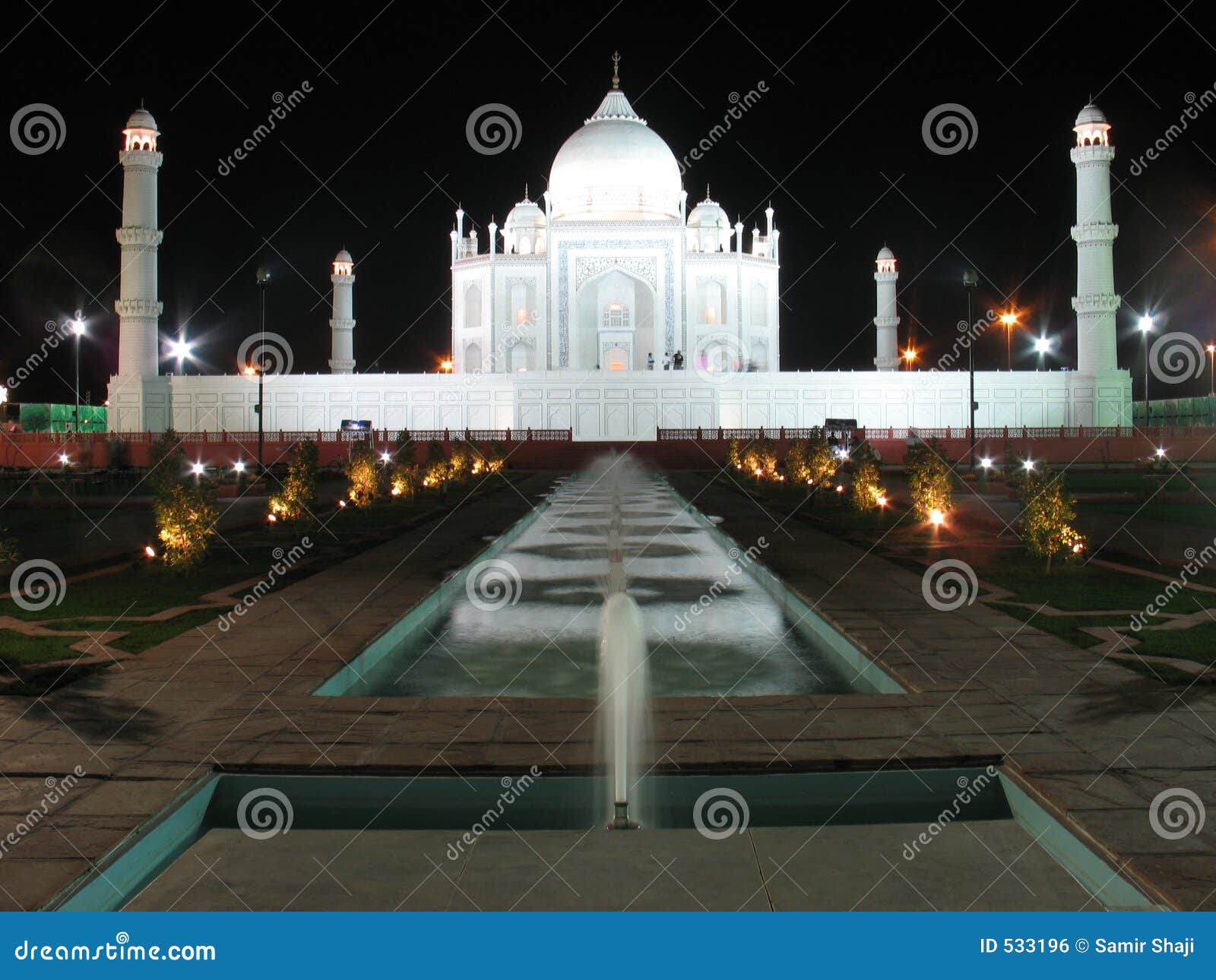 Taj Mahal Replica stock photo. Image of front, view, village - 533196