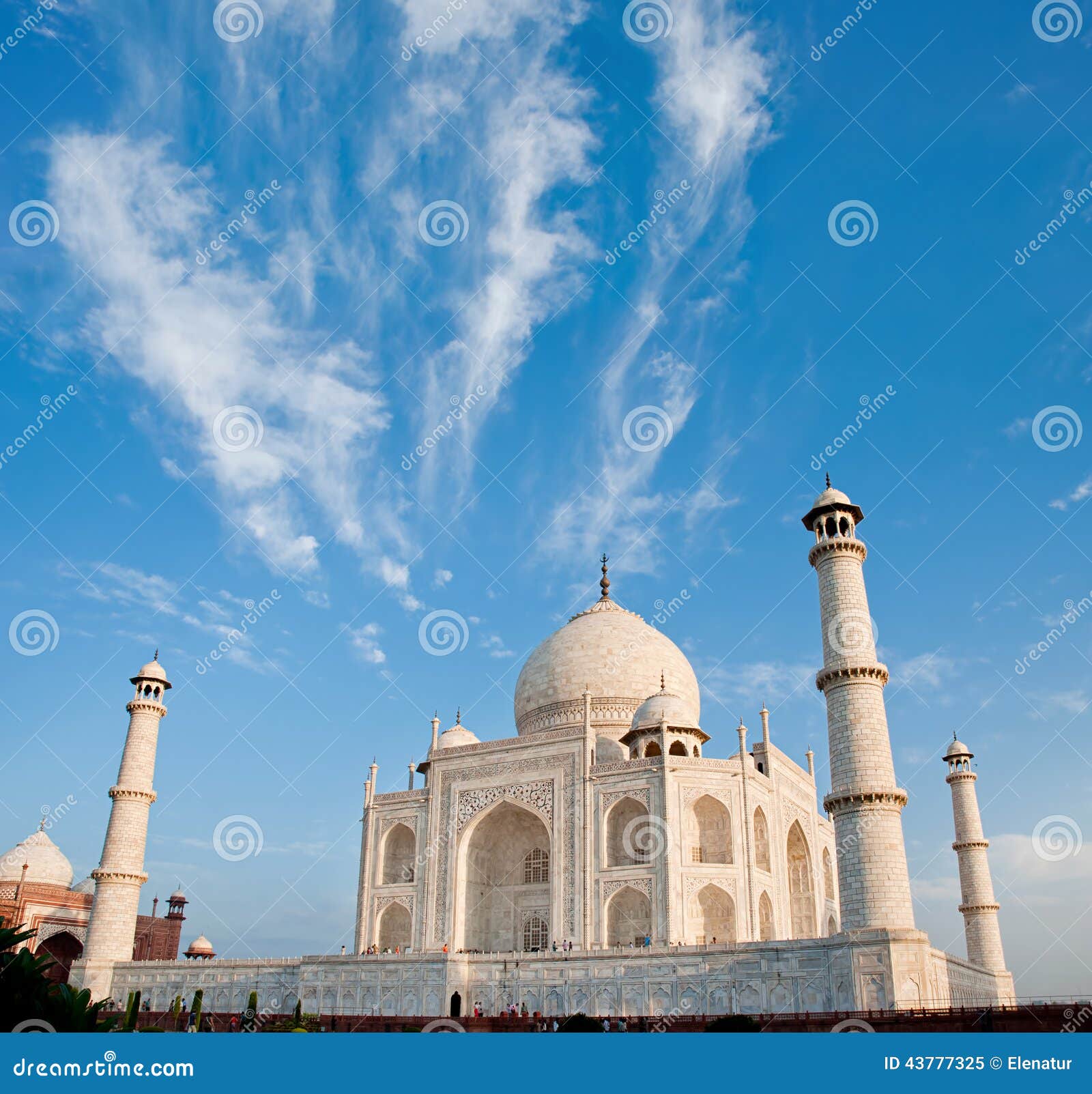 Taj Mahal in Sunrise Light, Agra, India Stock Image - Image of holiday ...