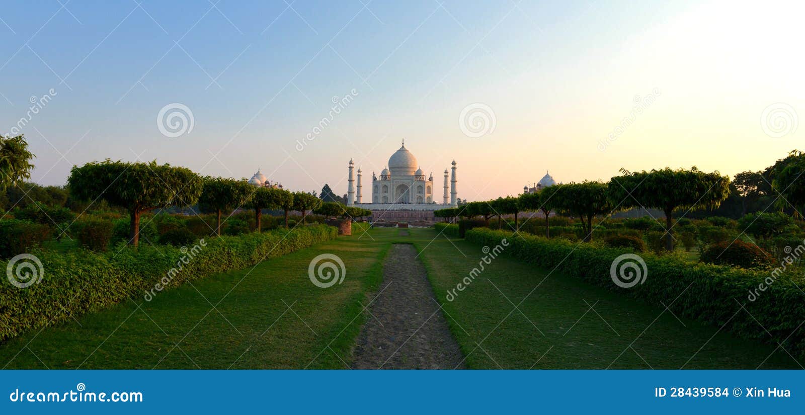 Taj Mahal at Sunset, India stock photo. Image of monument - 28439584