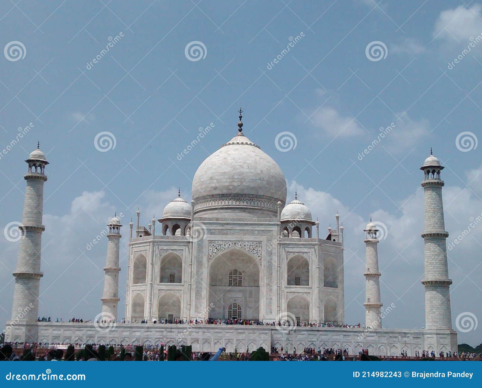 Taj Mahal stock image. Image of yamuna, mahal, tajmahal - 214982243