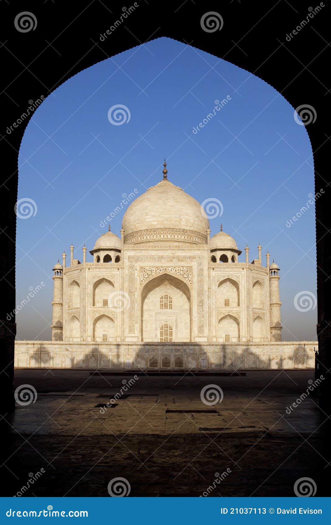 Taj Mahal Through A Window. Stock Image - Image of romantic, holiday ...