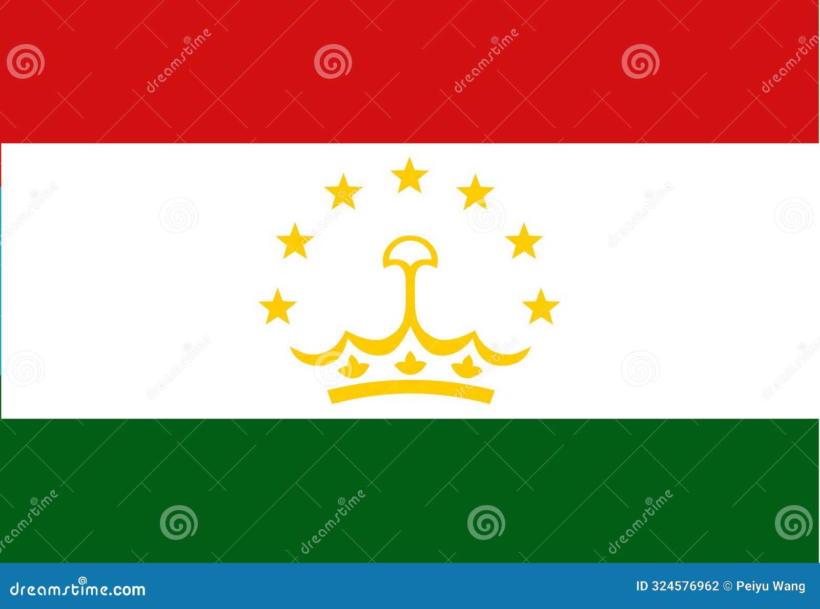 Tajikistan Flag Illustrator Country Flags Stock Vector - Illustration ...