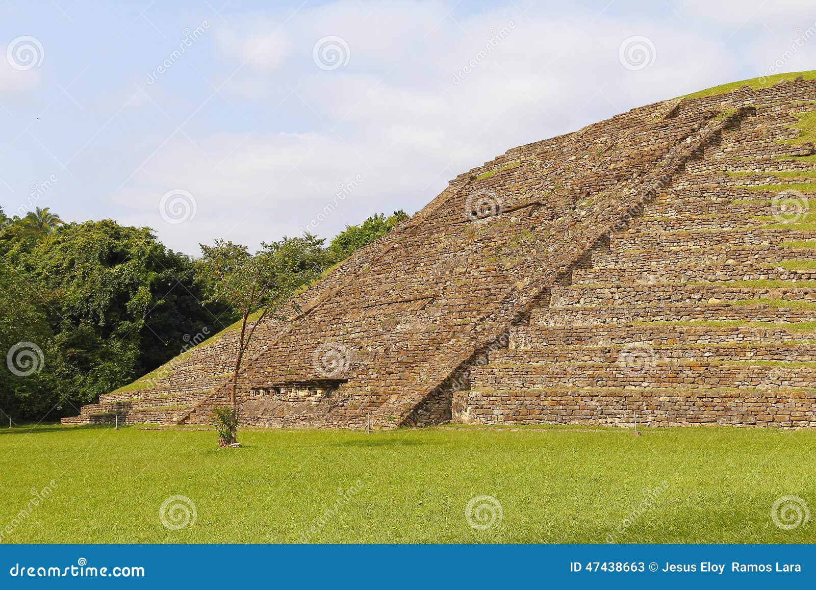 Totonaca Pyramid in Tajin Veracruz Mexico I Stock Image - Image of ...